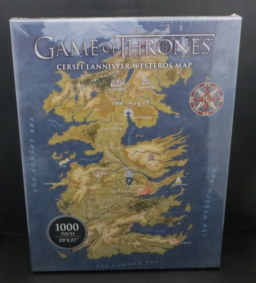 New 1000 Piece Game of Thrones Cersei Lannister Westeros Map Puzzle
