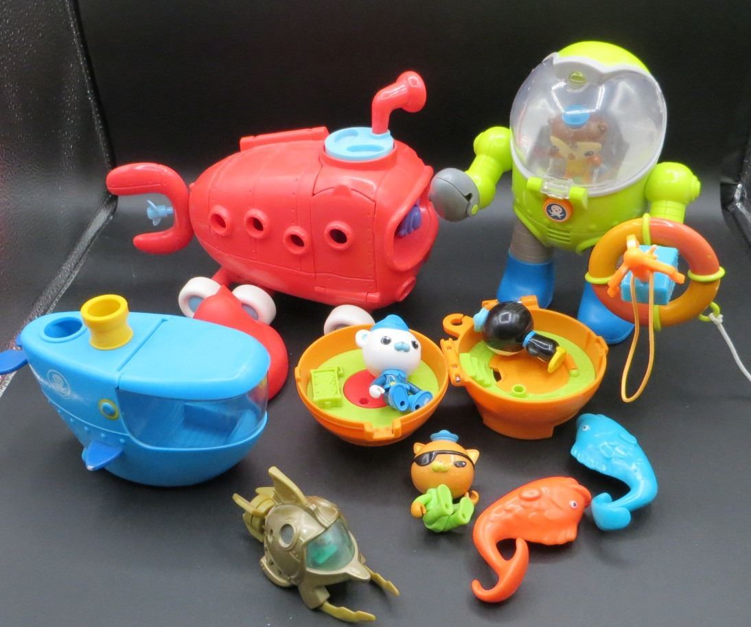 Collection Of Octonauts & Sponge Bob Toys & Vehicles