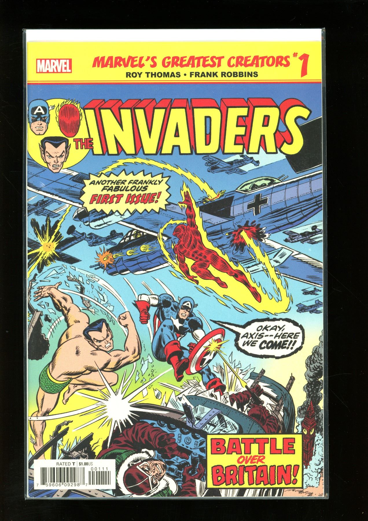 Marvel The Invaders #1 (New Never Read)