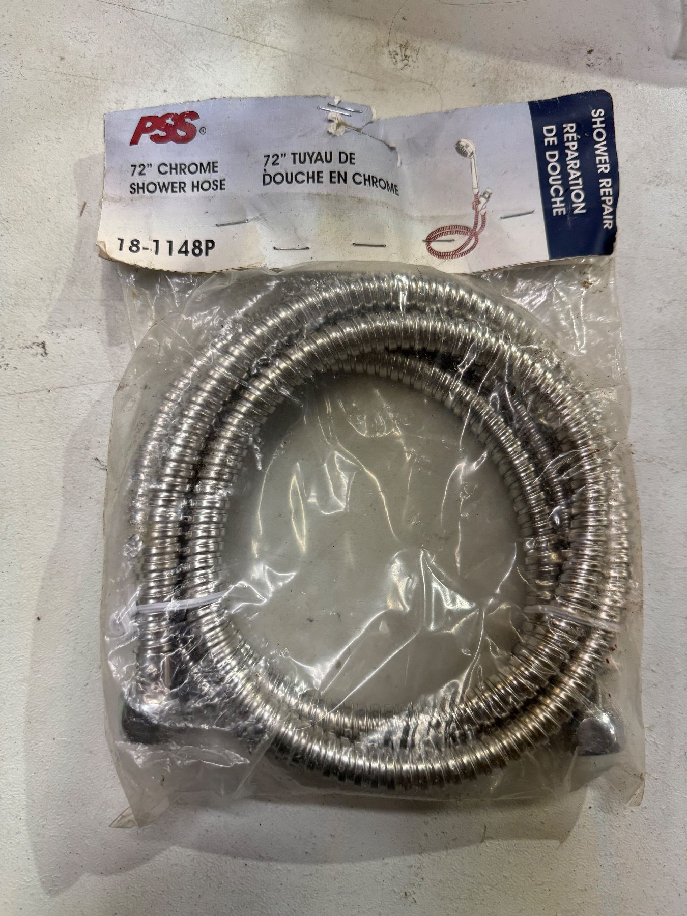 72 inch chrome shower hose