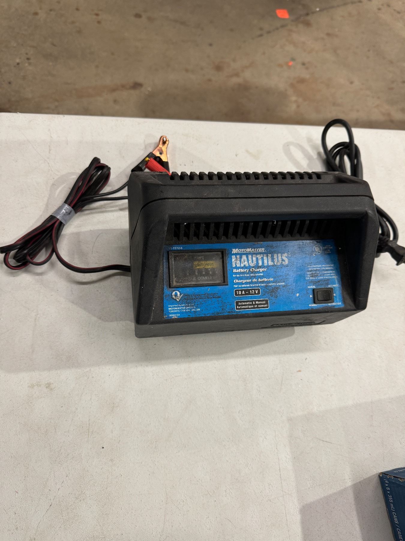 Moto master Nautilus battery charger