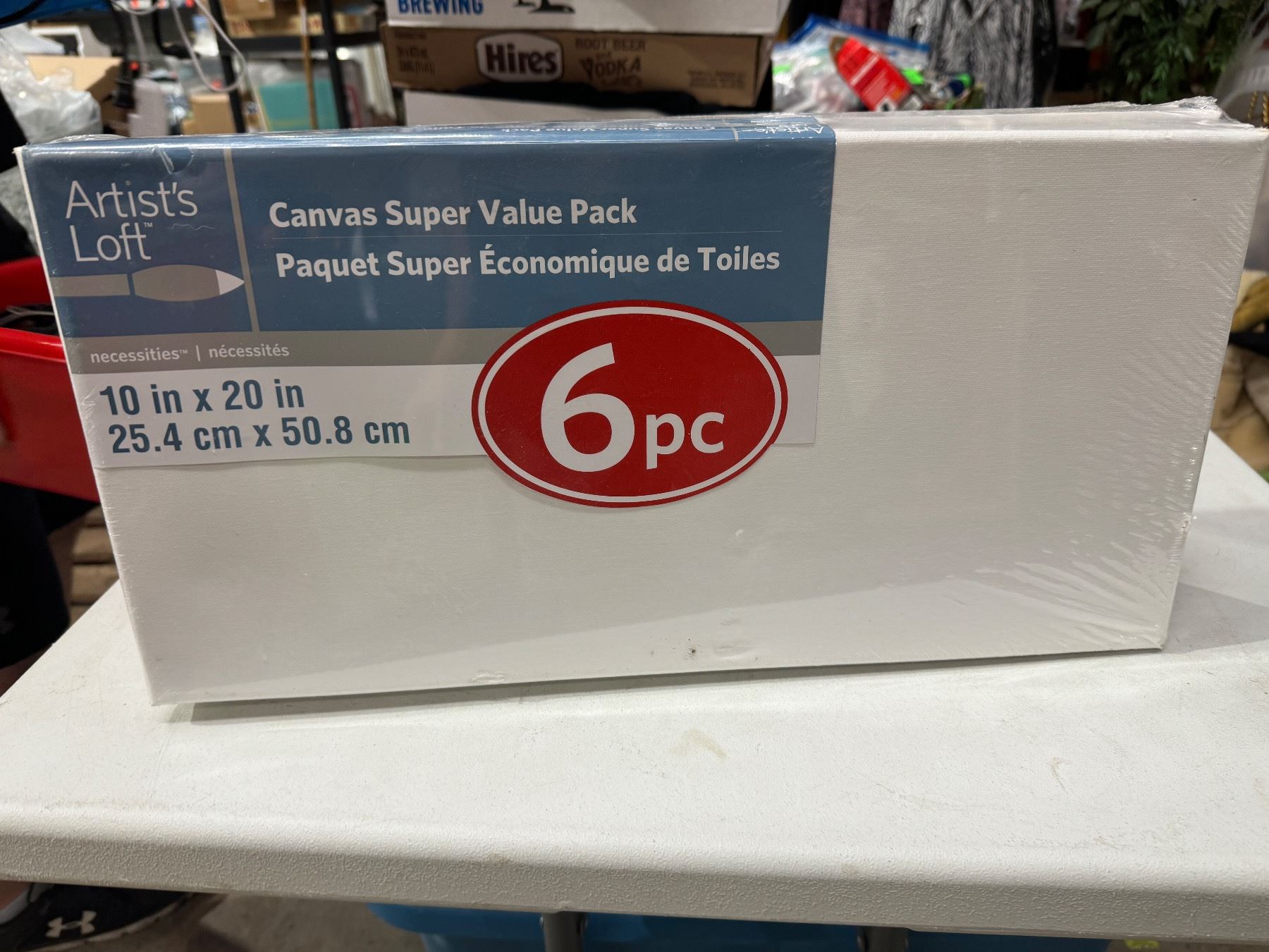 Artists loft canvas 10" x 20" six pack pack