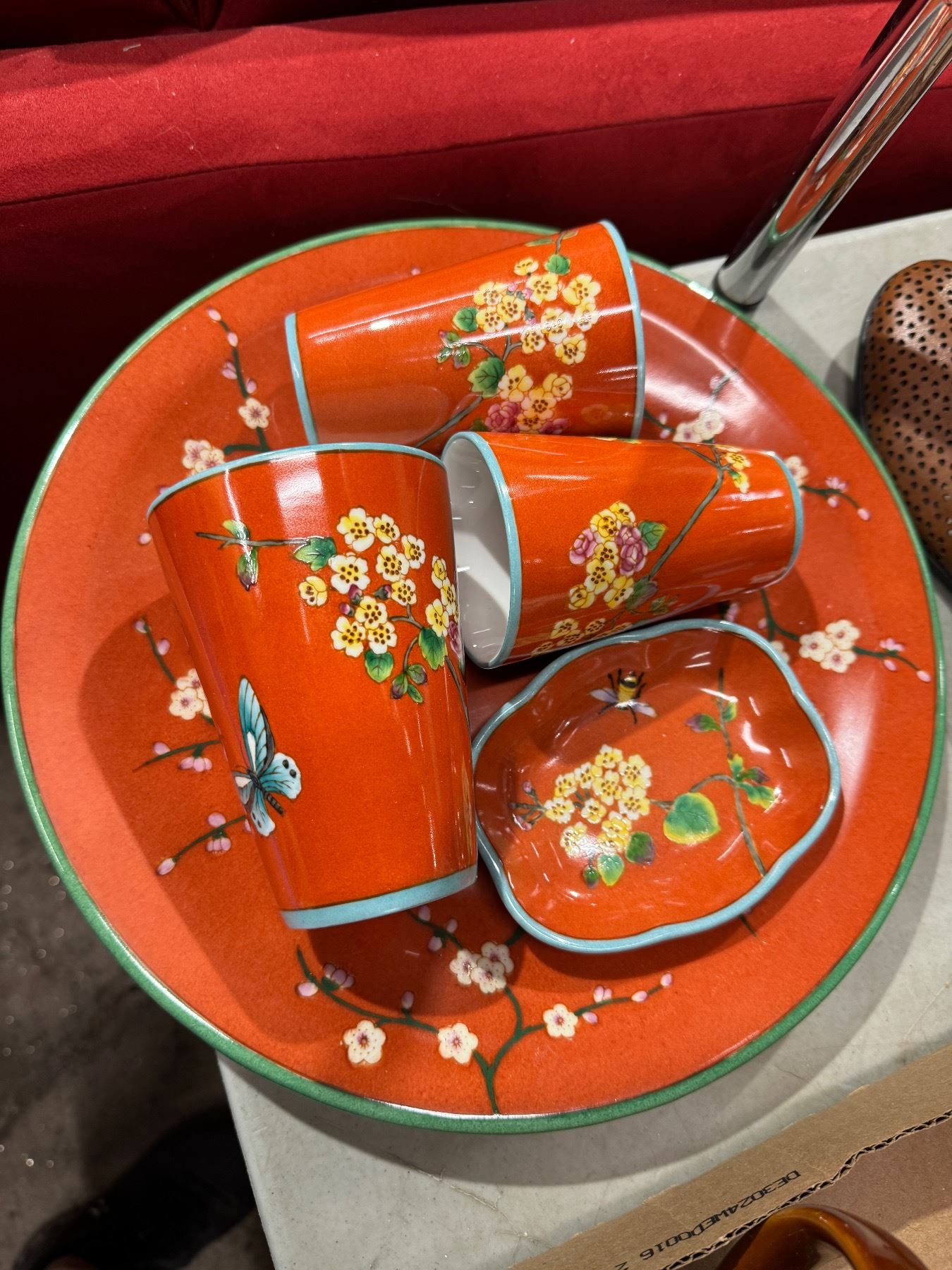 Plate, etc. set