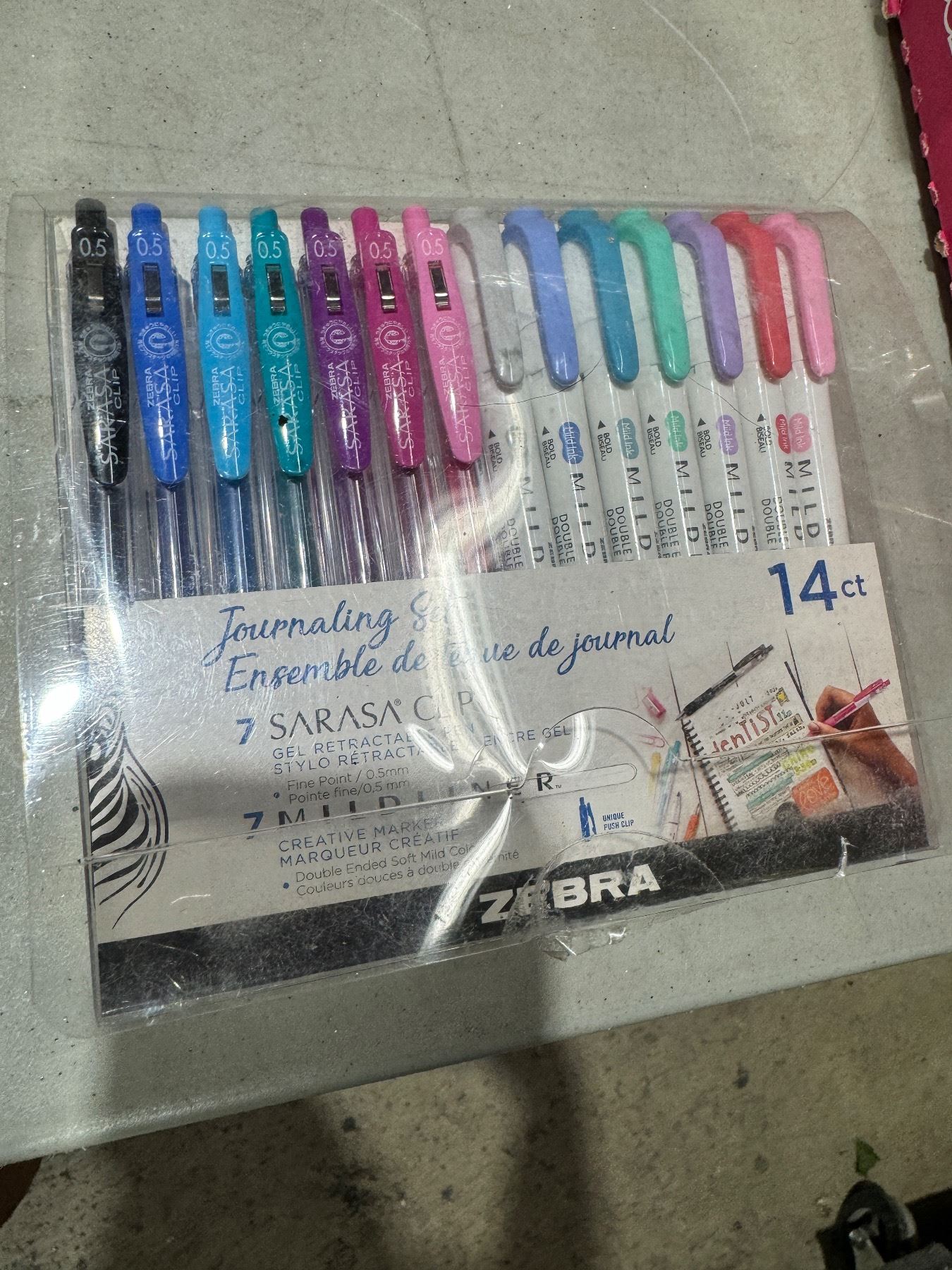 Journaling set pens and markers