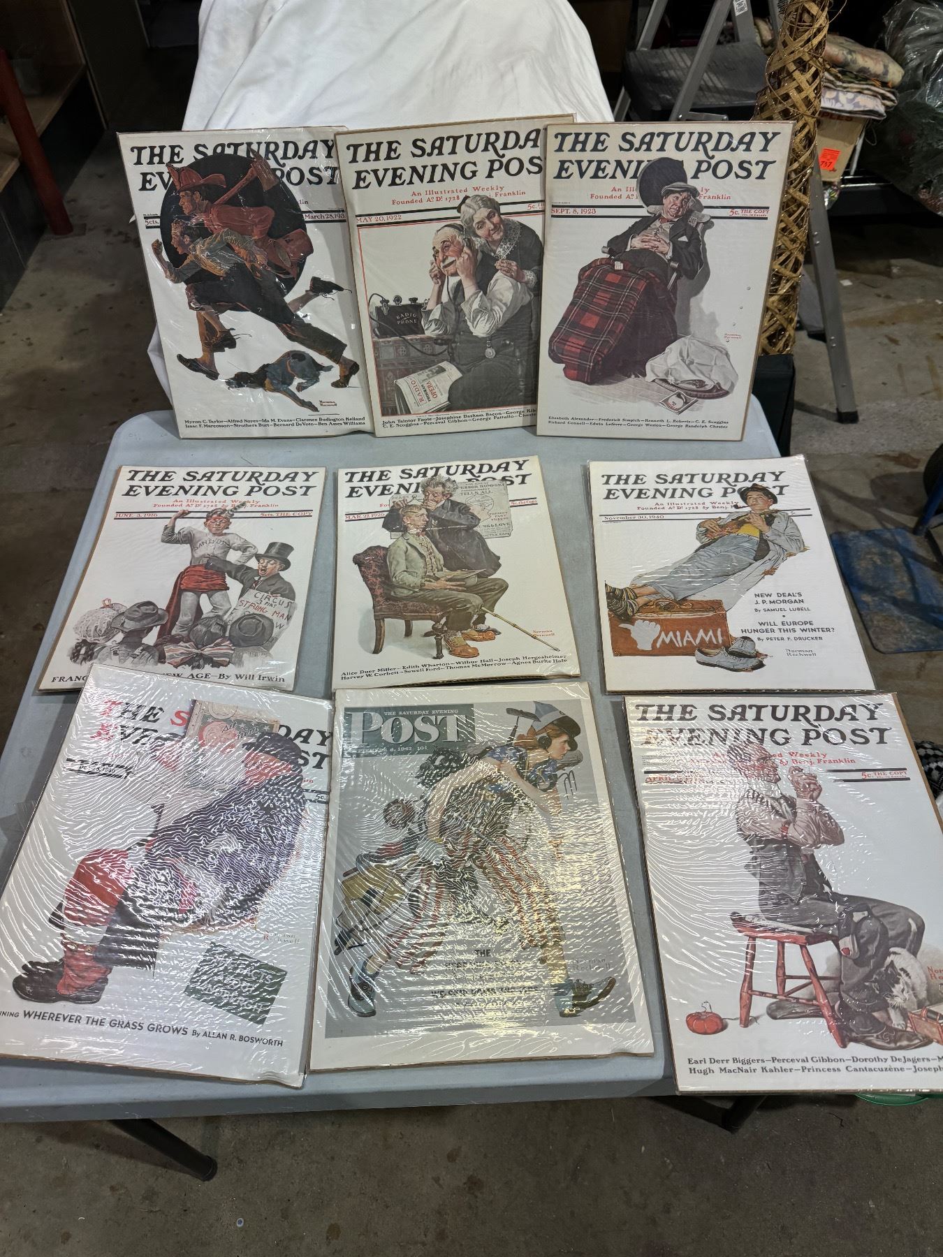 This Saturday evening, post Norman Rockwell posters