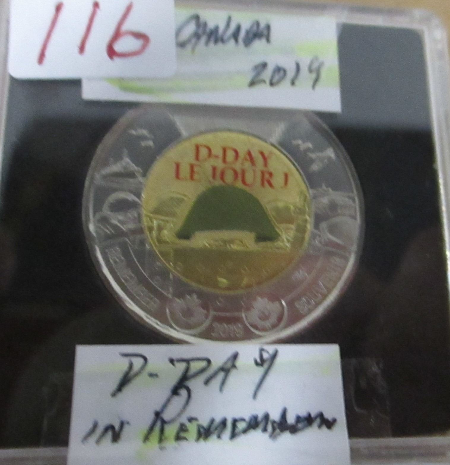 2019 D-DAY IN REMEMBRANCE COLORED TOONIE
