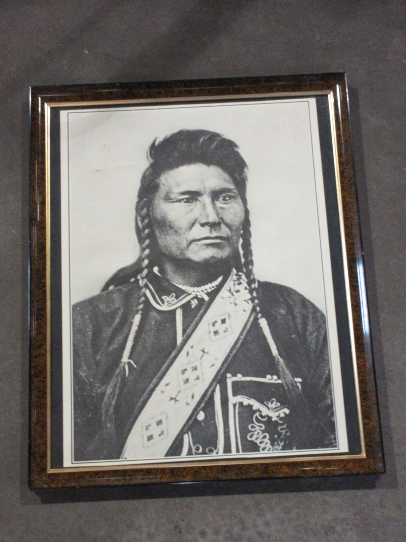 Large Chief Joseph Of Nez Perce Tribe Photo- 34" X 27"