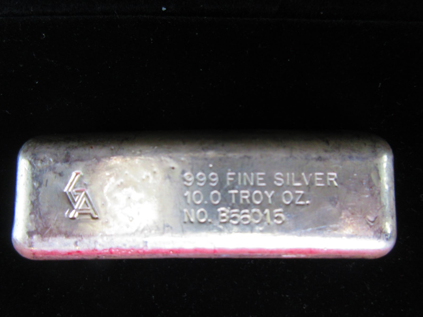 GA 10 OZ .999 Fine Silver Bar- #B5601S