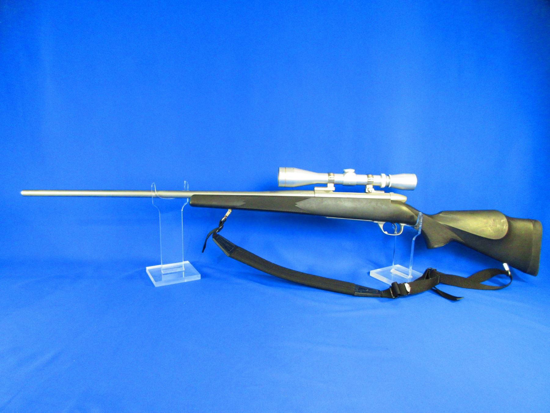 Weatherby Mark V Synthetic Stainless Bolt Action Rifle- .300 WBY Mag ...