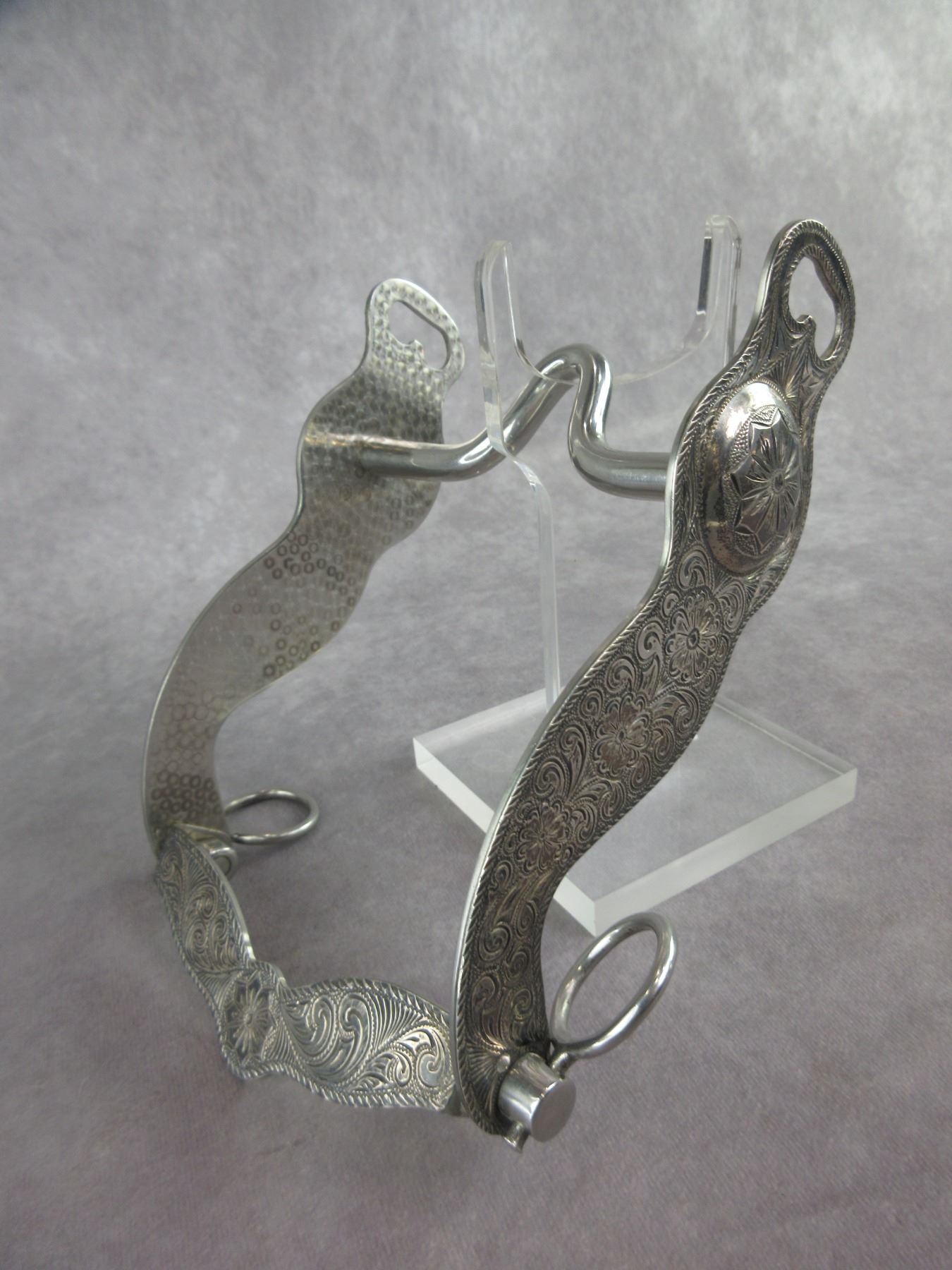 Unmarked Silver Overlaid Stainless Prison Bit- Sonora Cheek- High Port ...