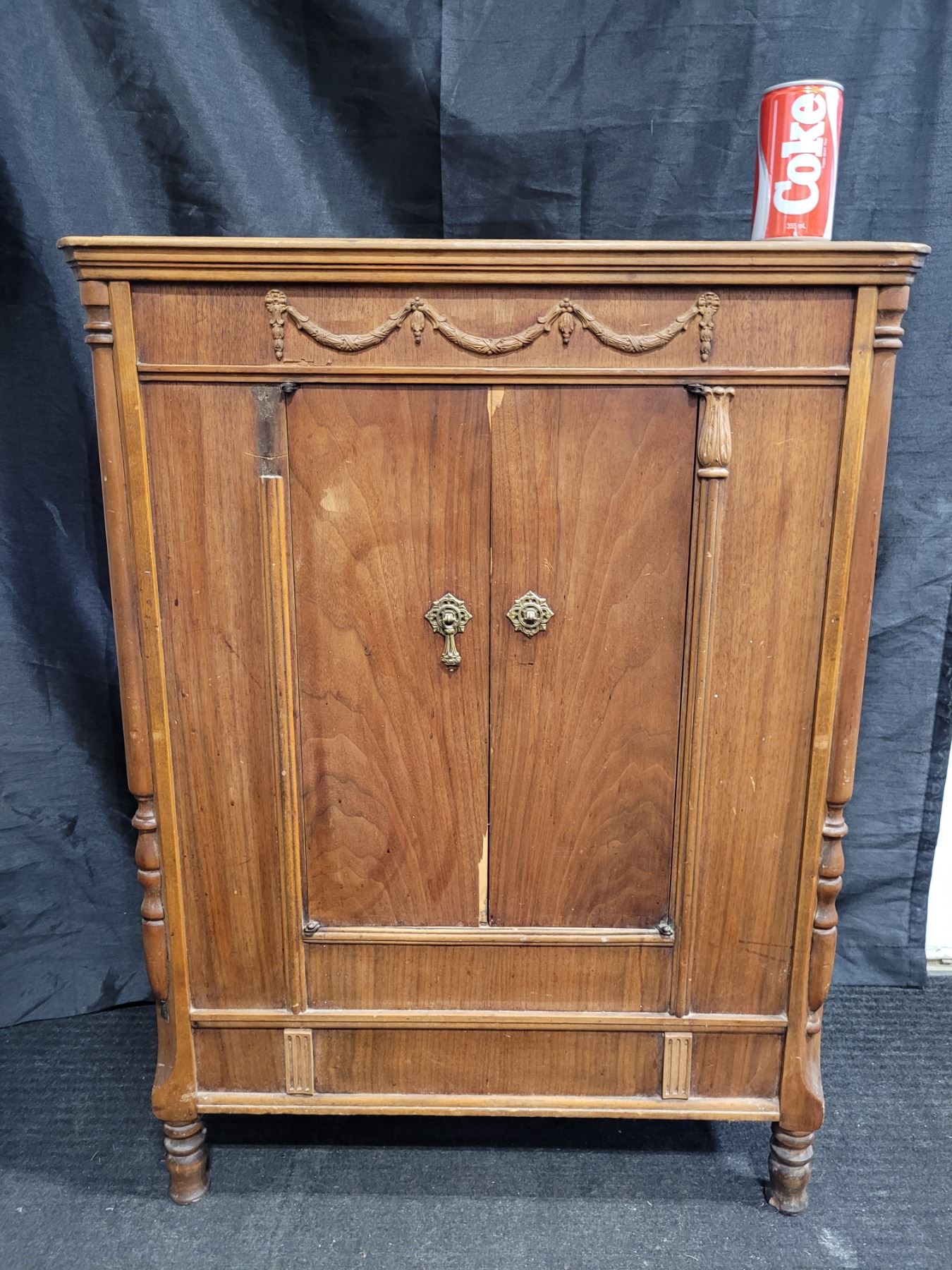 Vintage Wooden Radio Cabinet