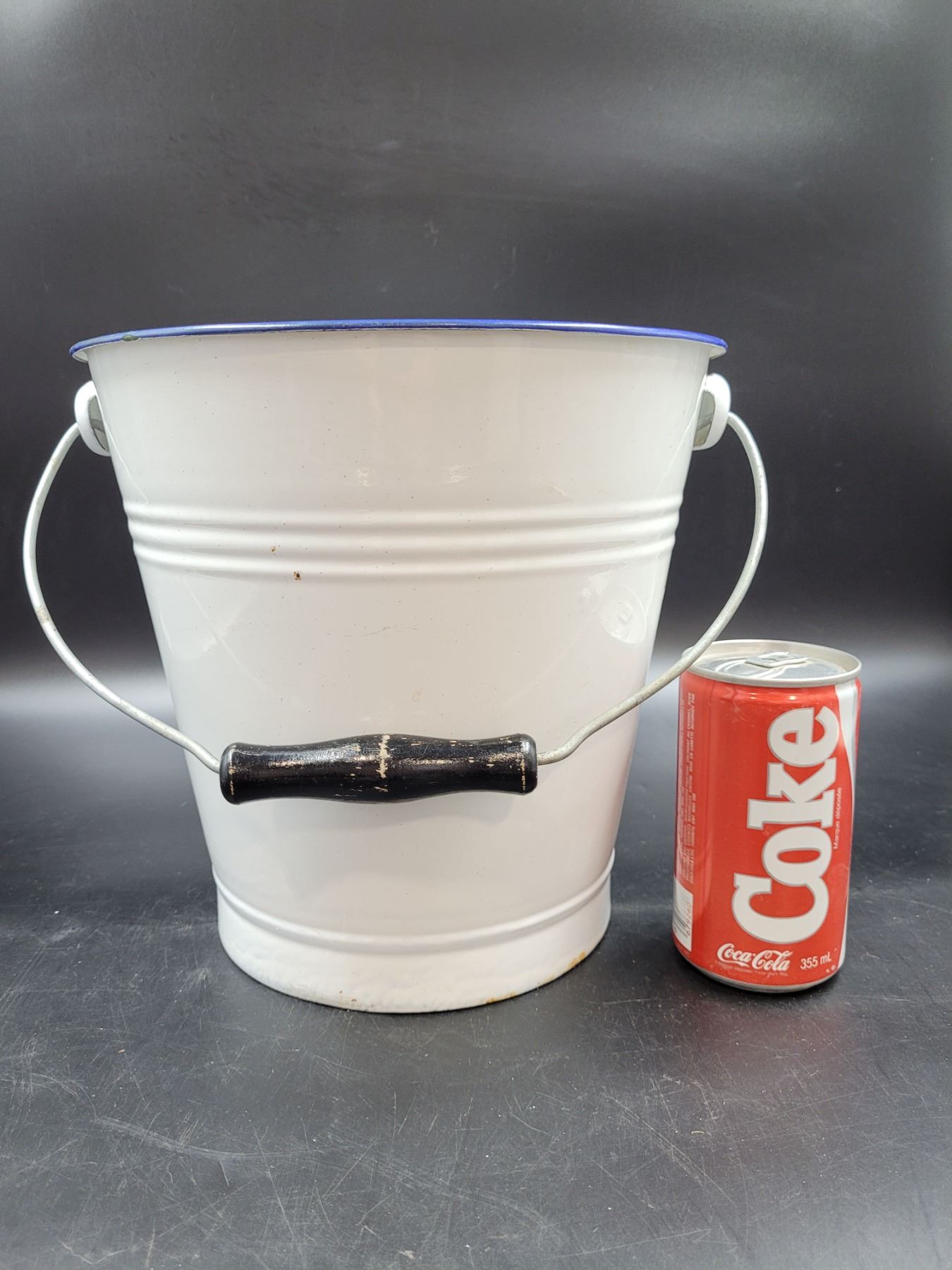 Vintage Enamel Bucket