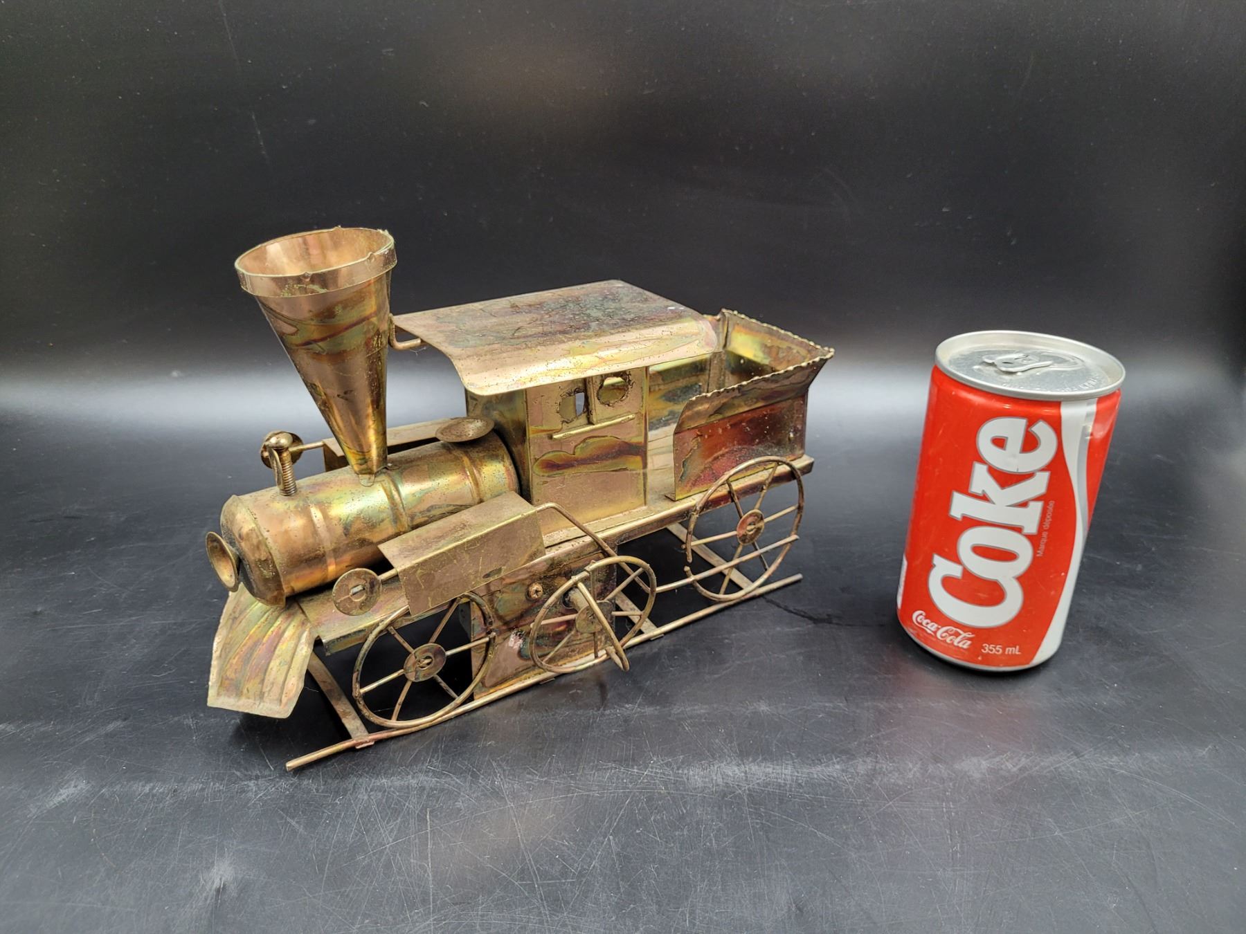Vintage Tin Train Music Box