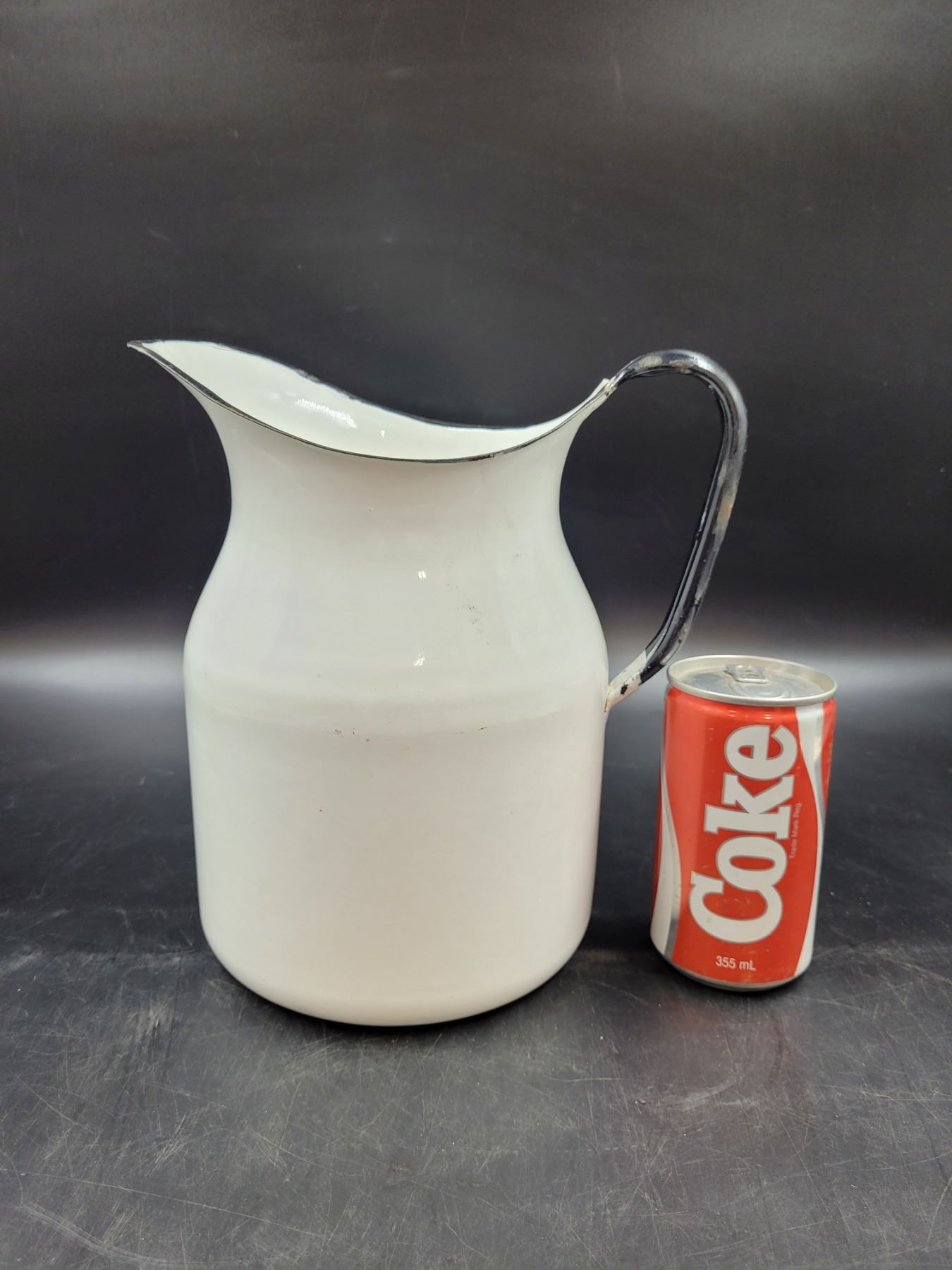 Vintage Enamel Pitcher