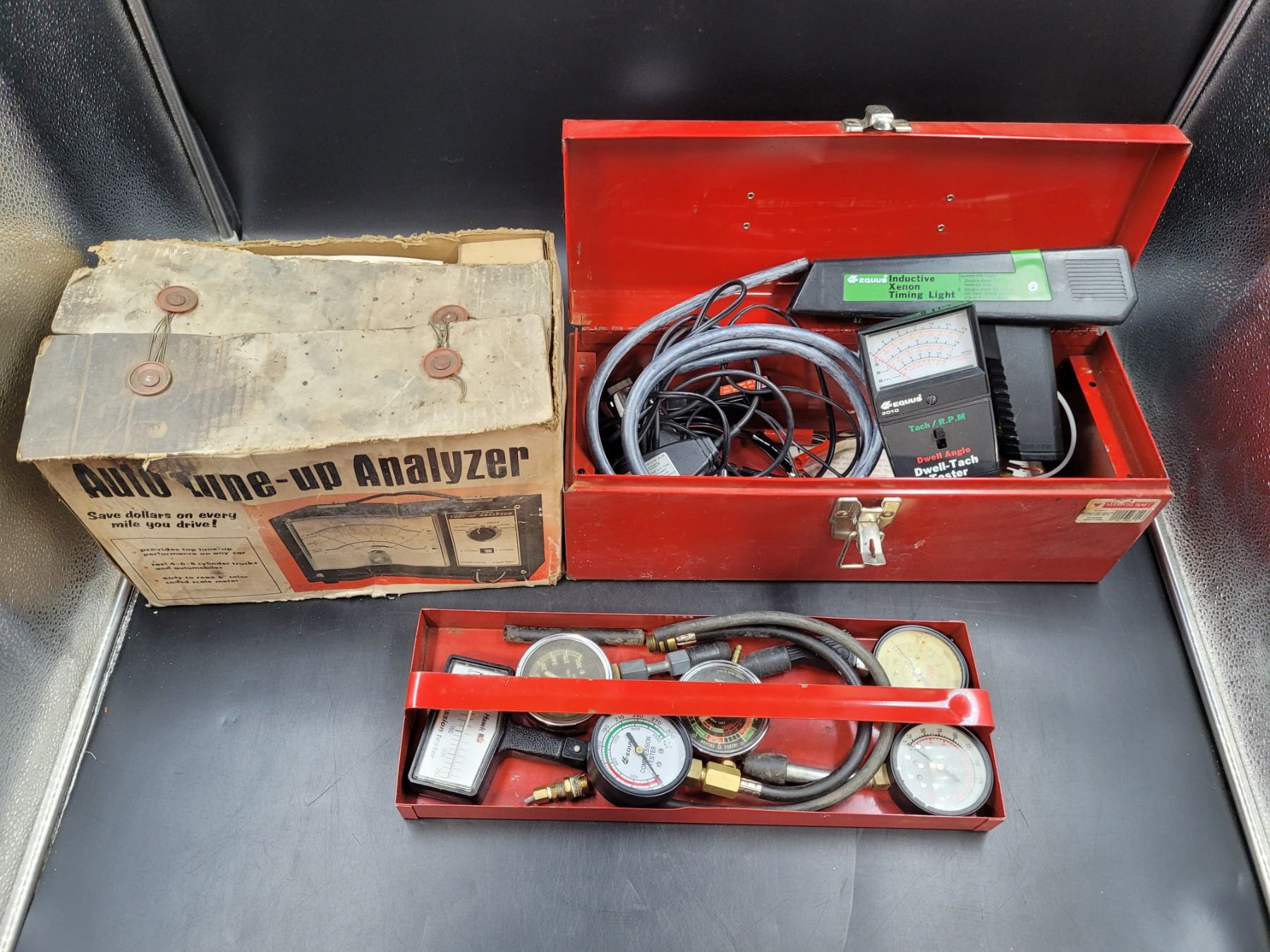 Auto Tune-Up Analyzer, Gauges, and Dwell-Tach Tester