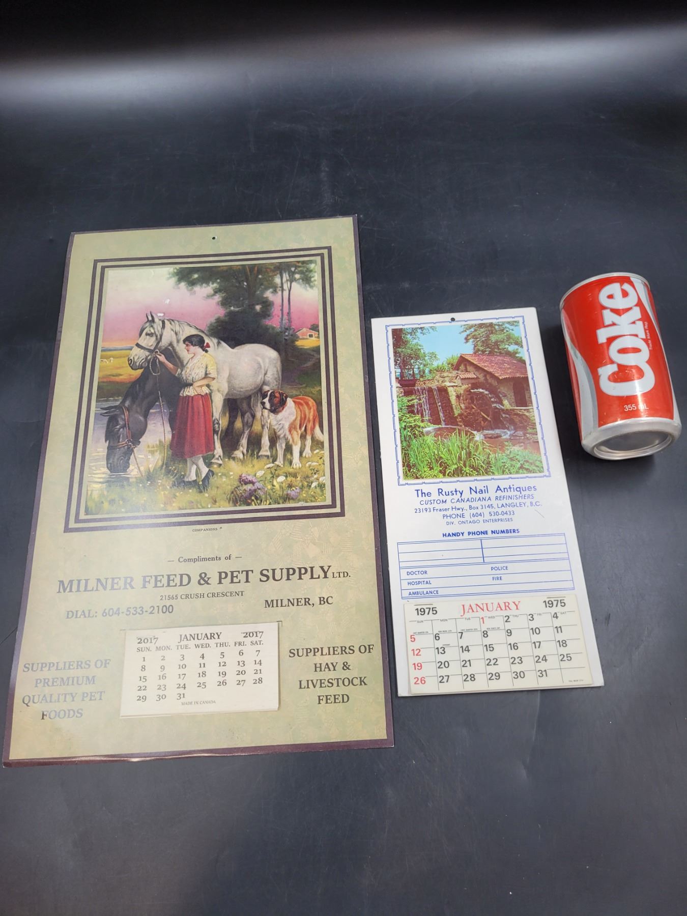 Vintage and Modern Calendars From British Columbia