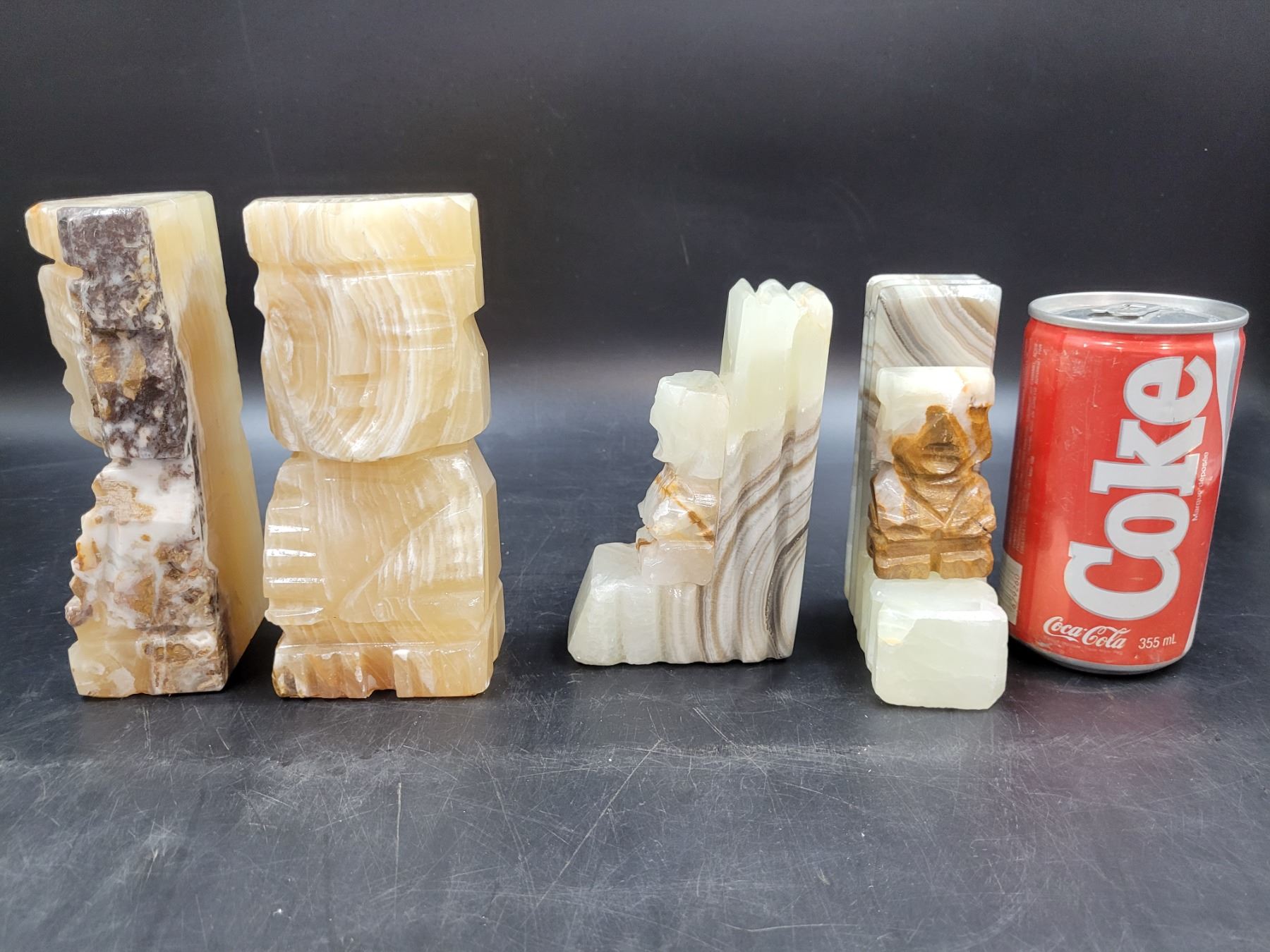 Vintage Natural Stone Bookends