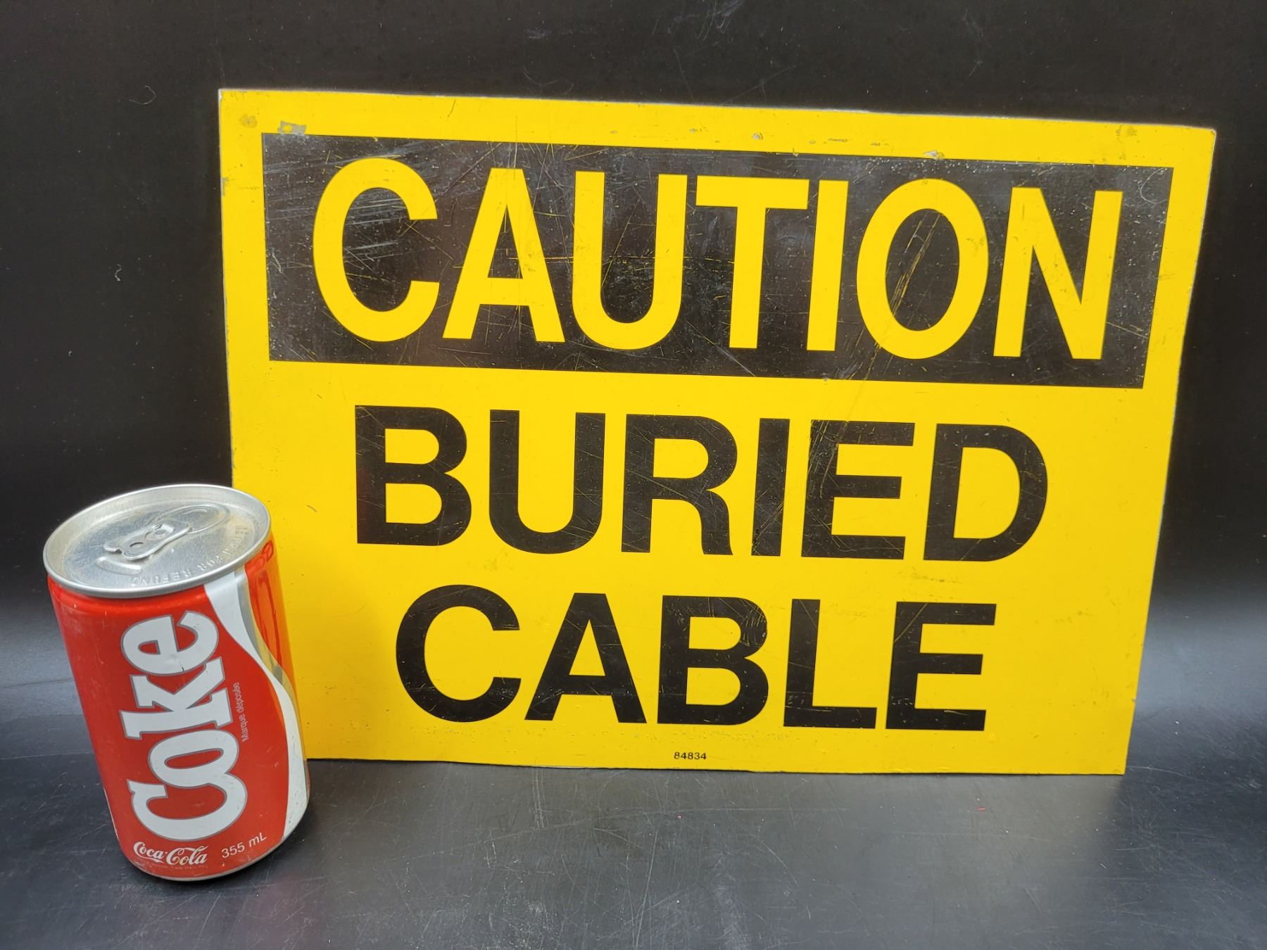"Caution, Buried Cable" Sign