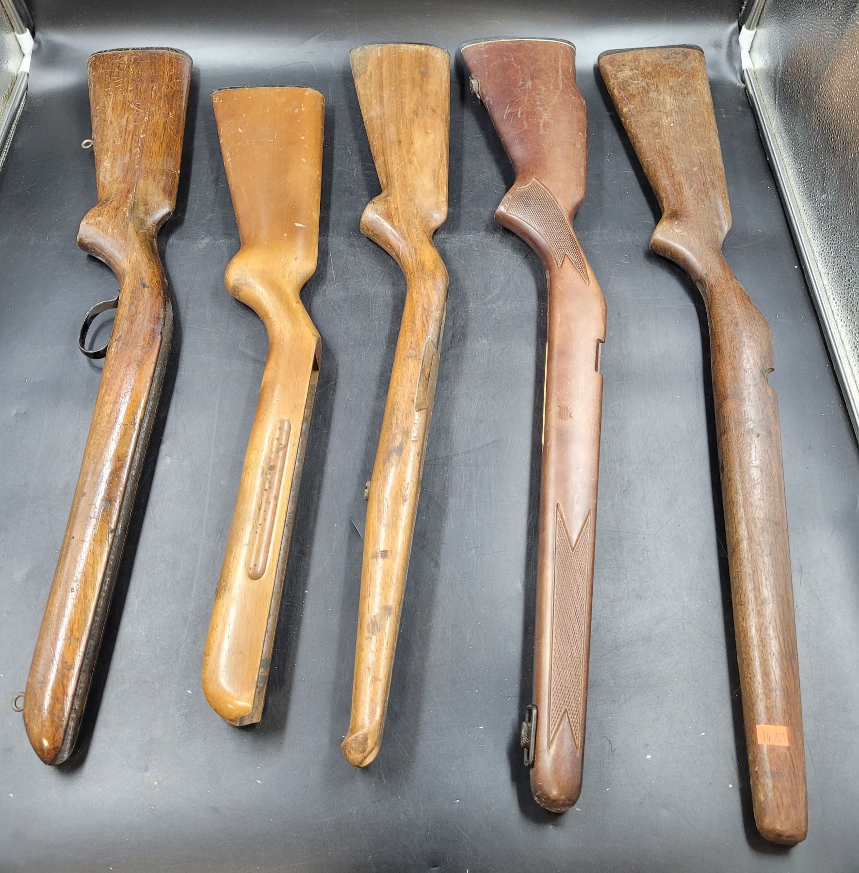 5 Vintage Wooden Rifle Stocks