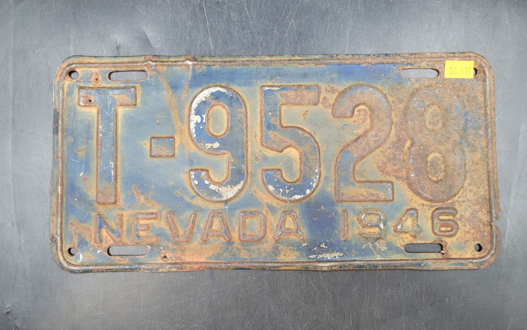 Vintage Nevada License Plate