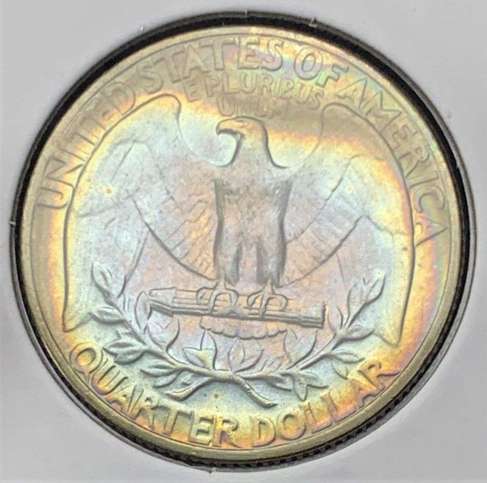 Absolutely Stunning! 1971 Rainbow Toned Washington Quarter
