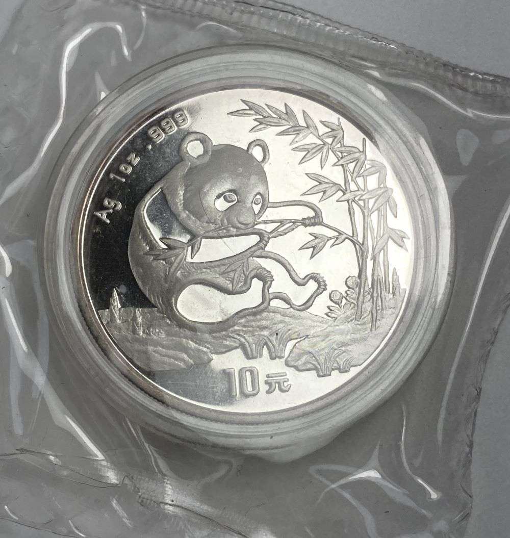 Very Rare Back Date 1994 Chinese Panda Proof 1 ozt .999 Silver
