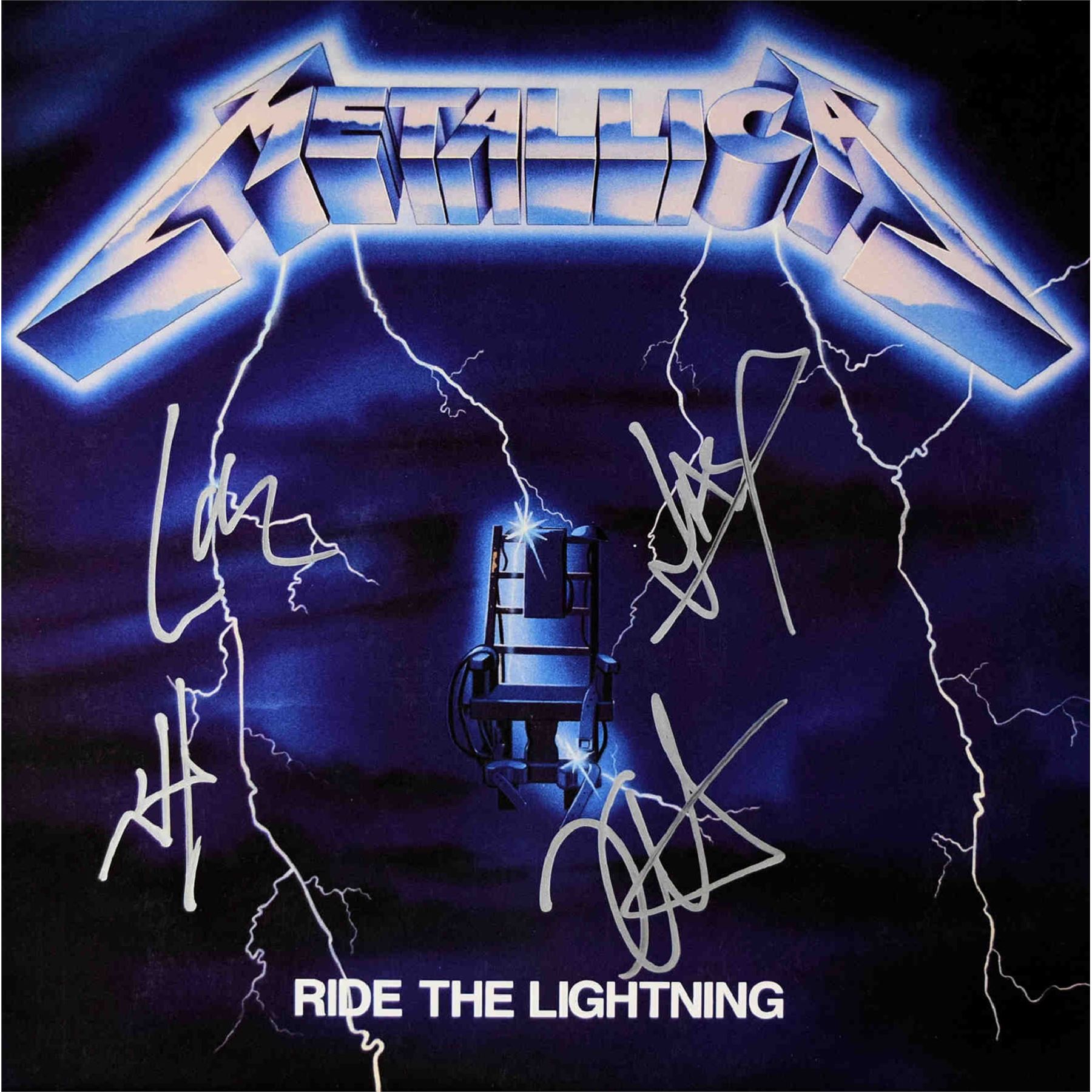 Metallica signed Ride The Lightning album