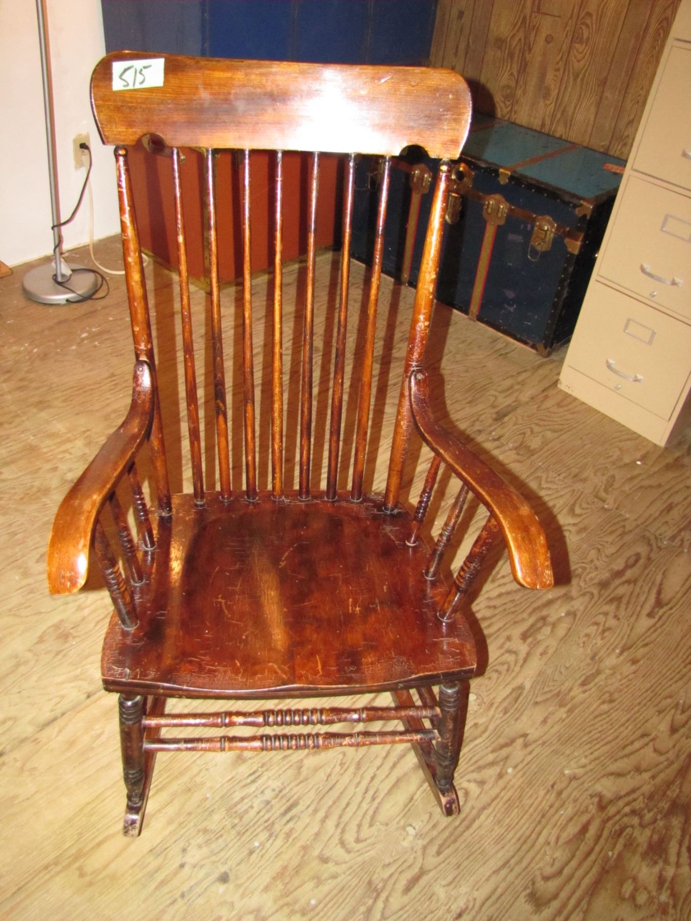Wood rocking chair