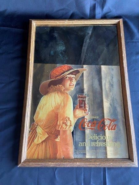 Vintage Coca Cola (1979) Framed Mirror