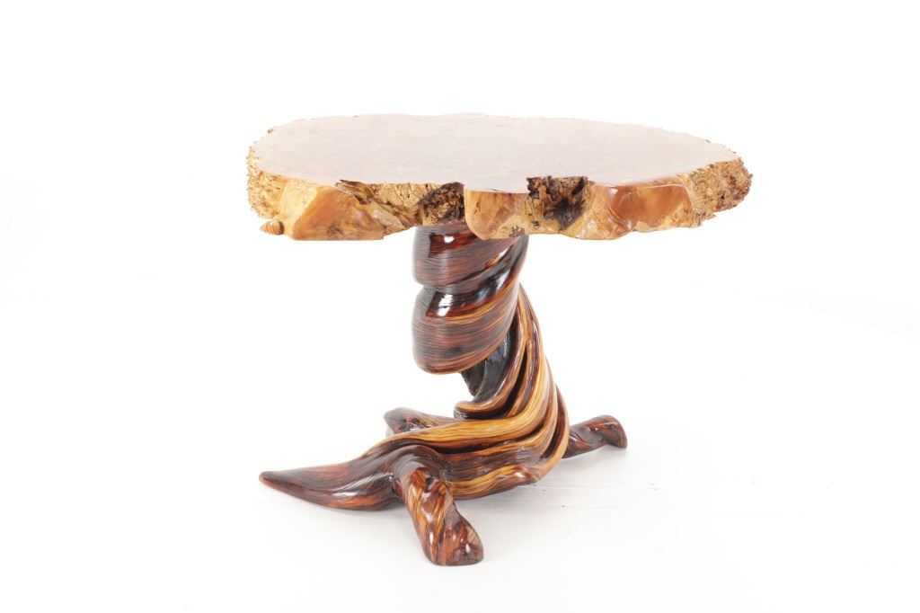 Lee Kern Montana Burl Live Edge Farmhouse Table