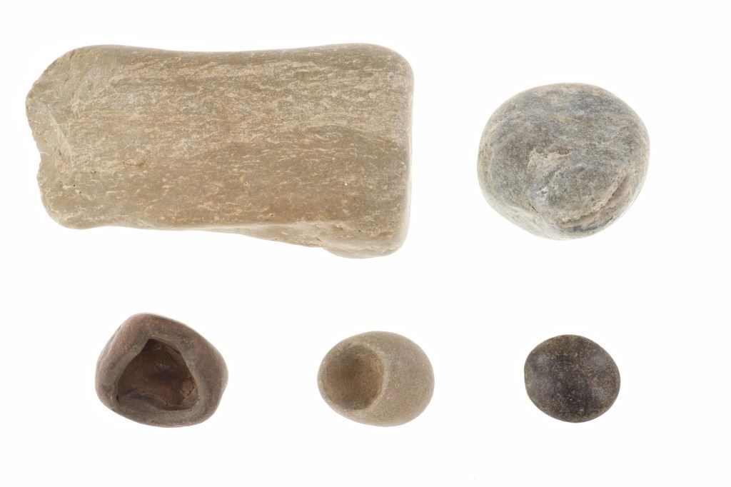 Neolithic Saddle Quern, Cupstones & Pestle Tools