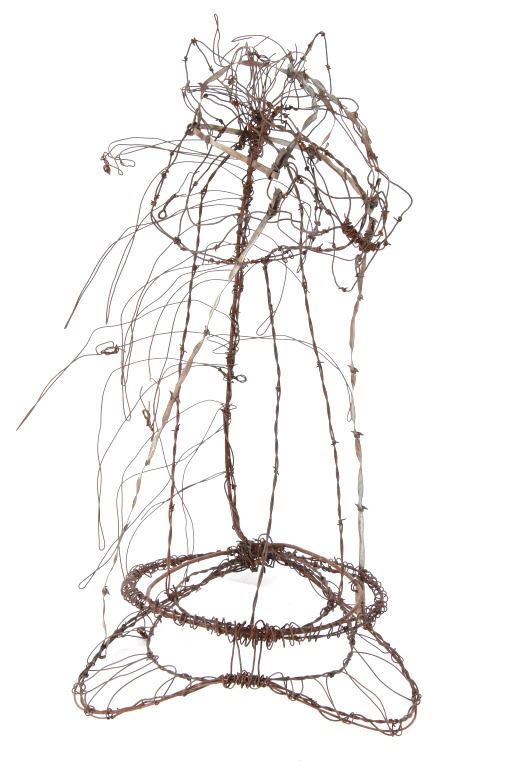Barb Bailly Barbed Wire Horse Sculpture "Casey 99"