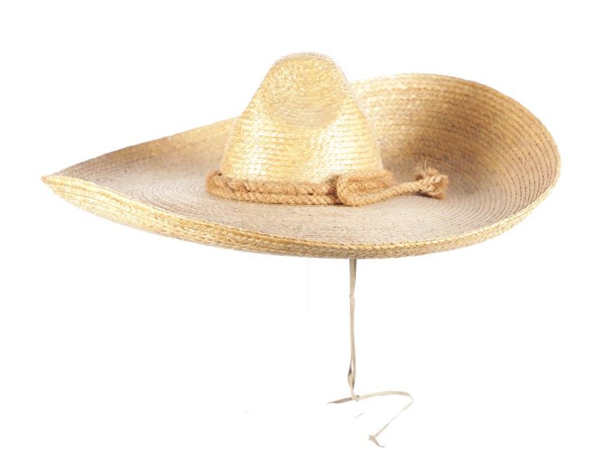 Palm Leaf Mexican Charro Sombrero c. 1930's-1940's