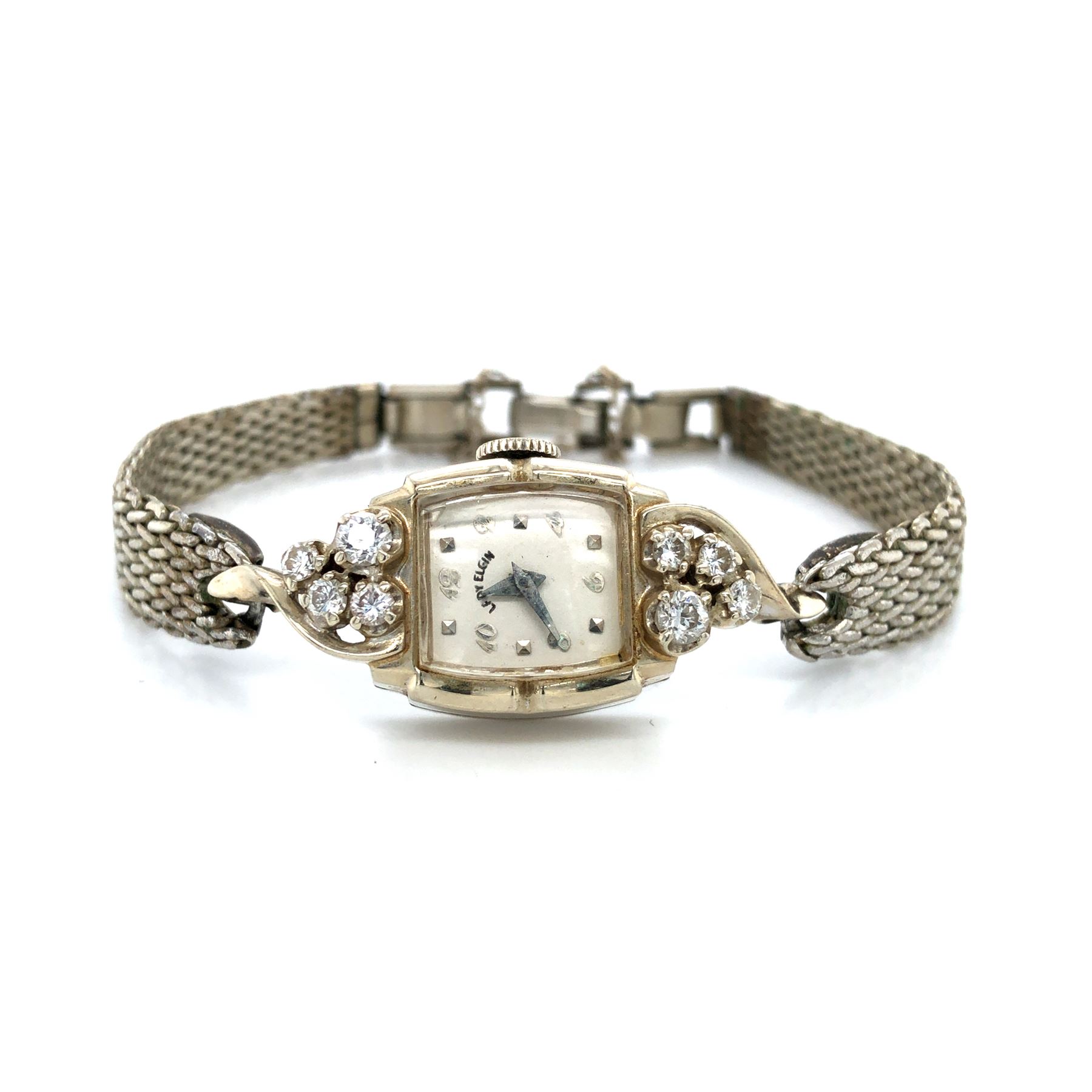 Antique Lady Elgin Diamond Watch