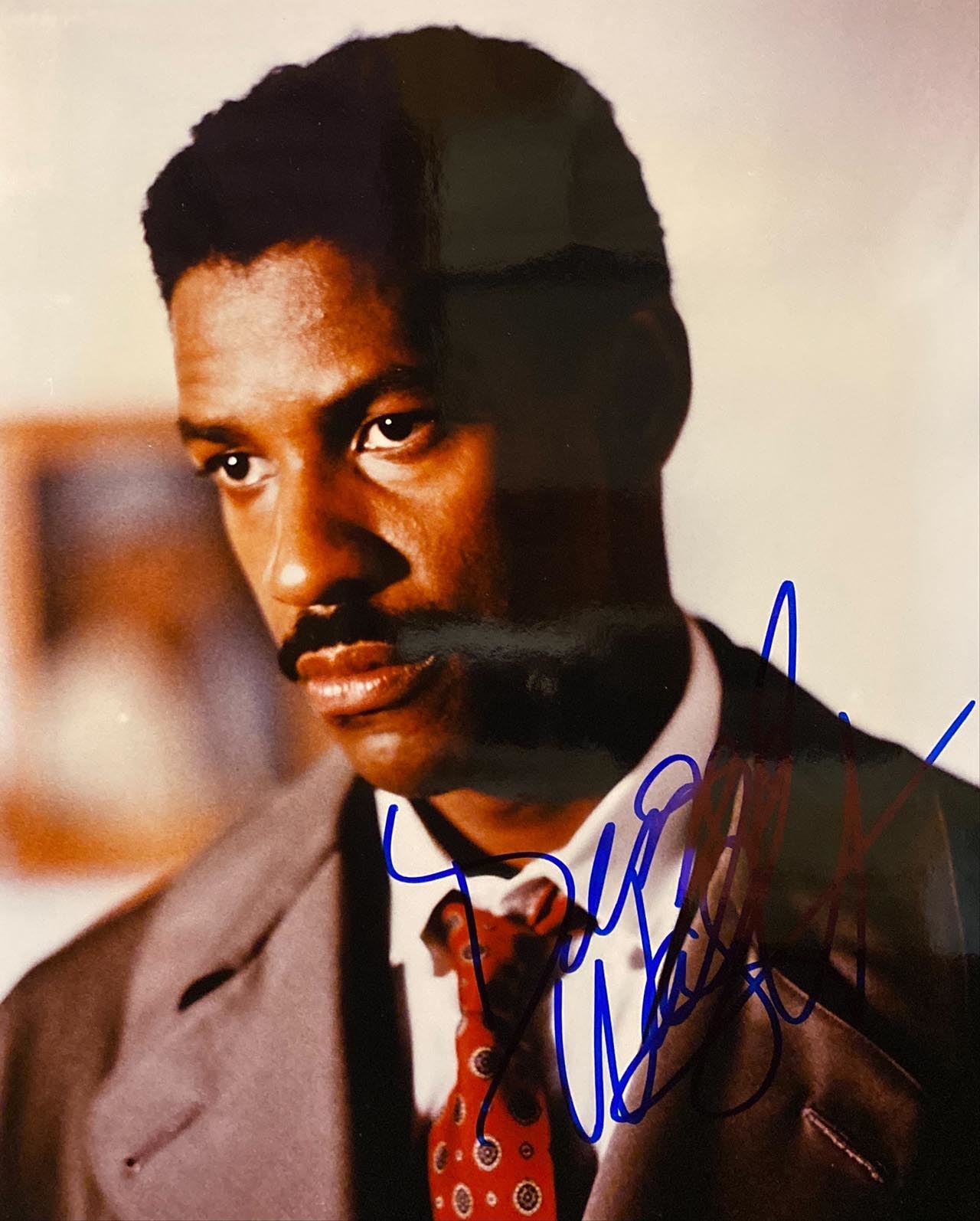 Philadelphia Denzel Washington signed movie photo . GFA Authenticated