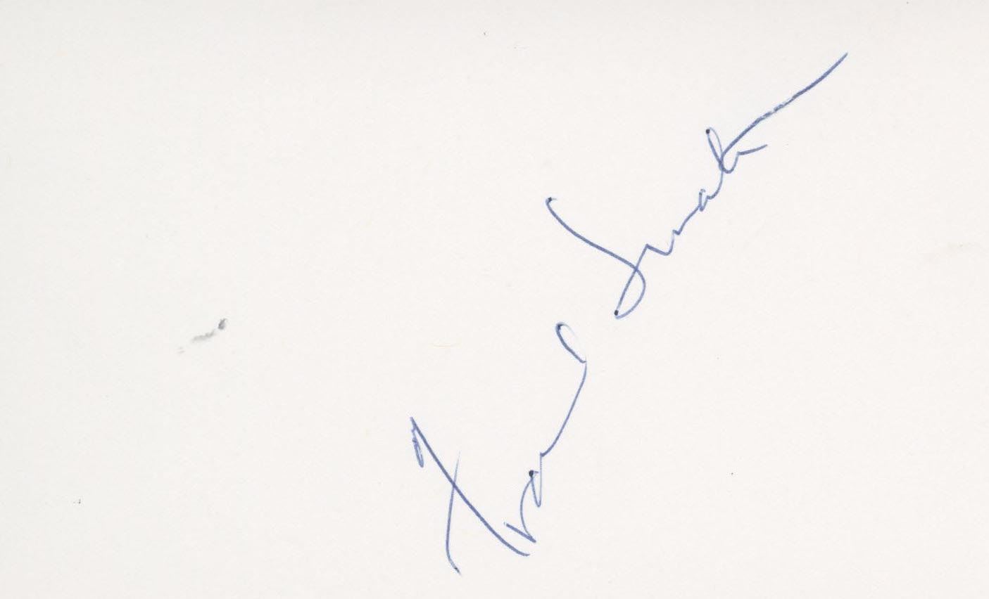 Frank Sinatra signature cut. GFA Authenticated