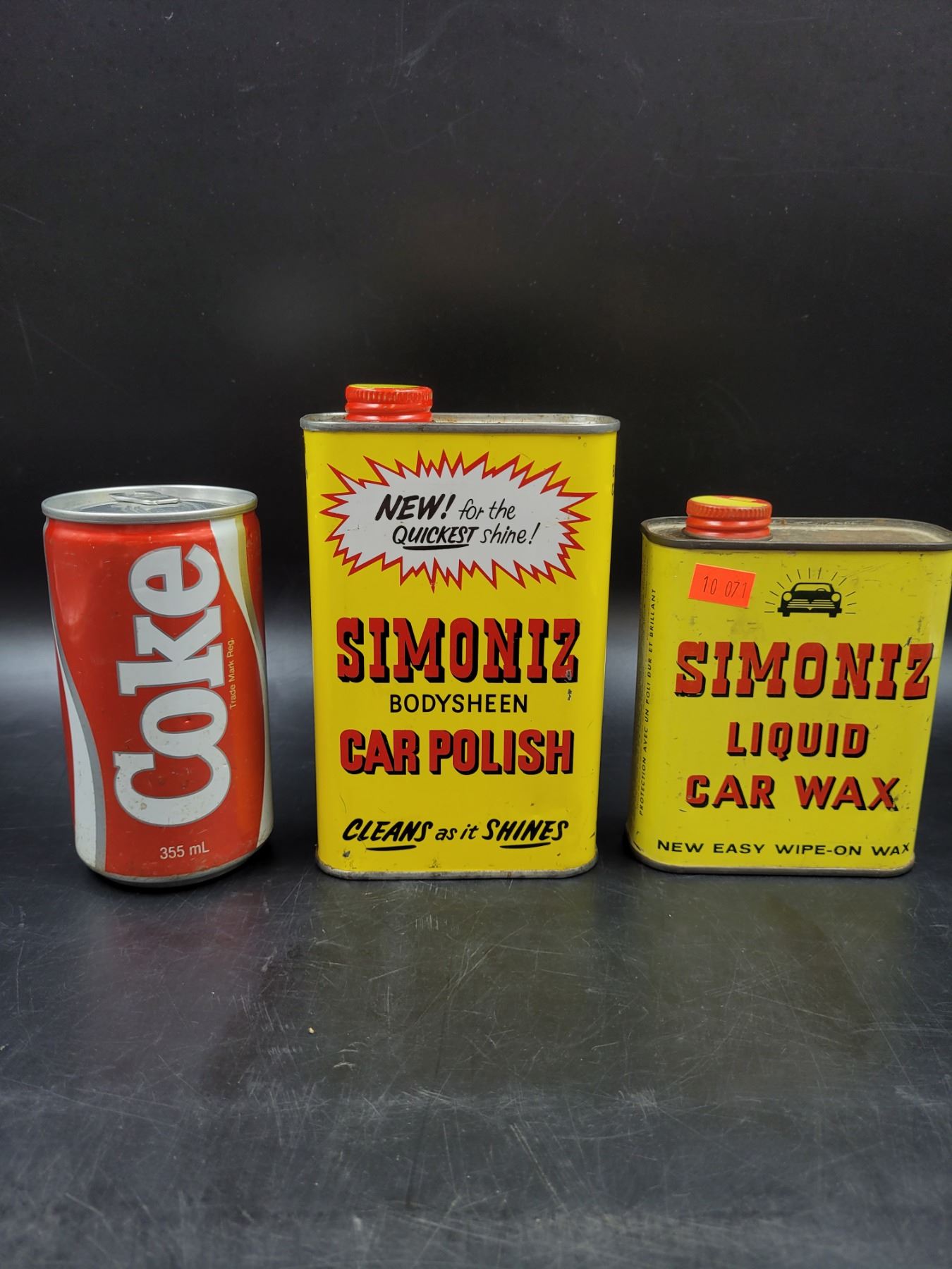 Vintage Simoniz Car Polish & Wax Tins