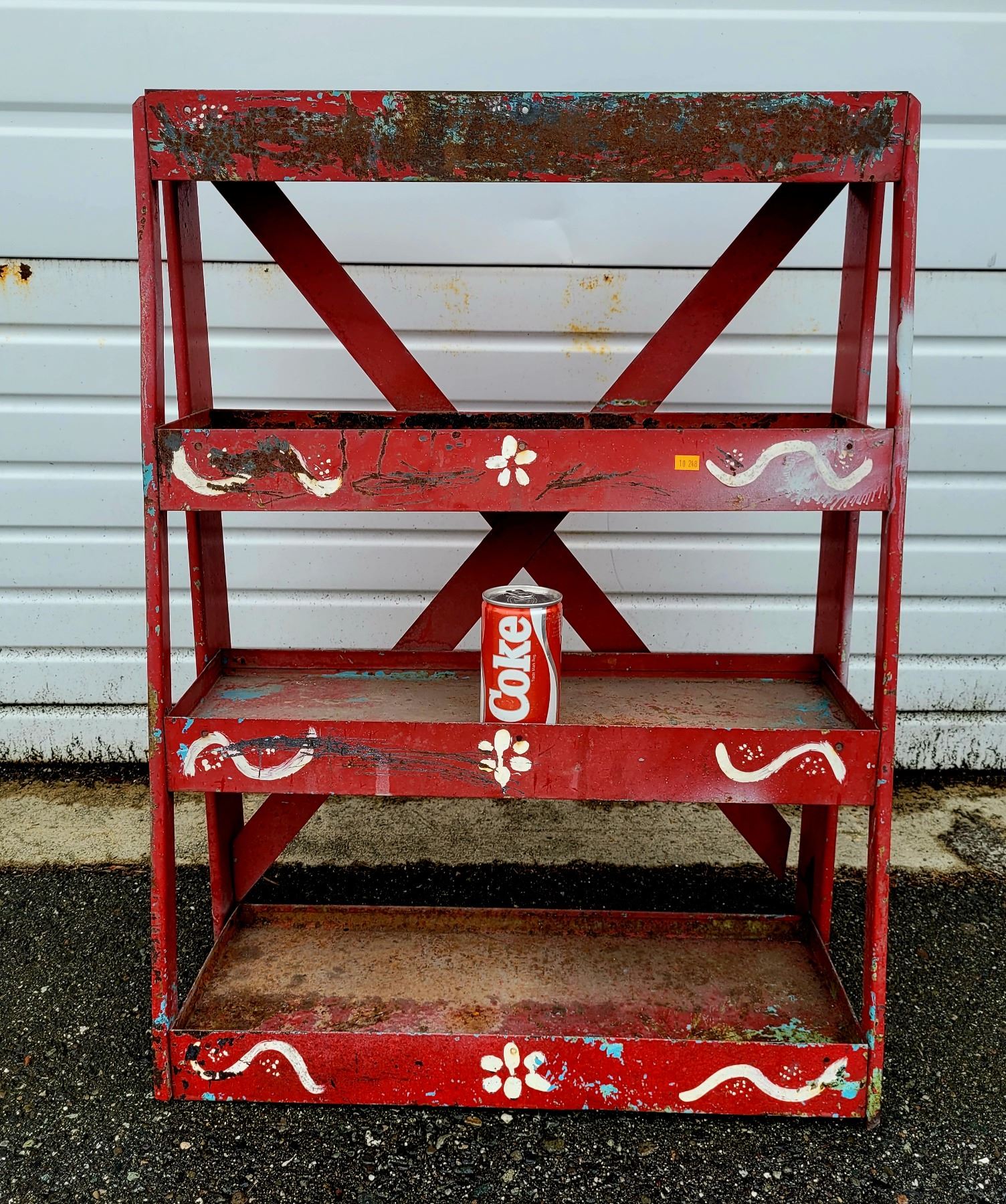 Vintage Oil Can Display Stand Vintage Oil Can Display Stand