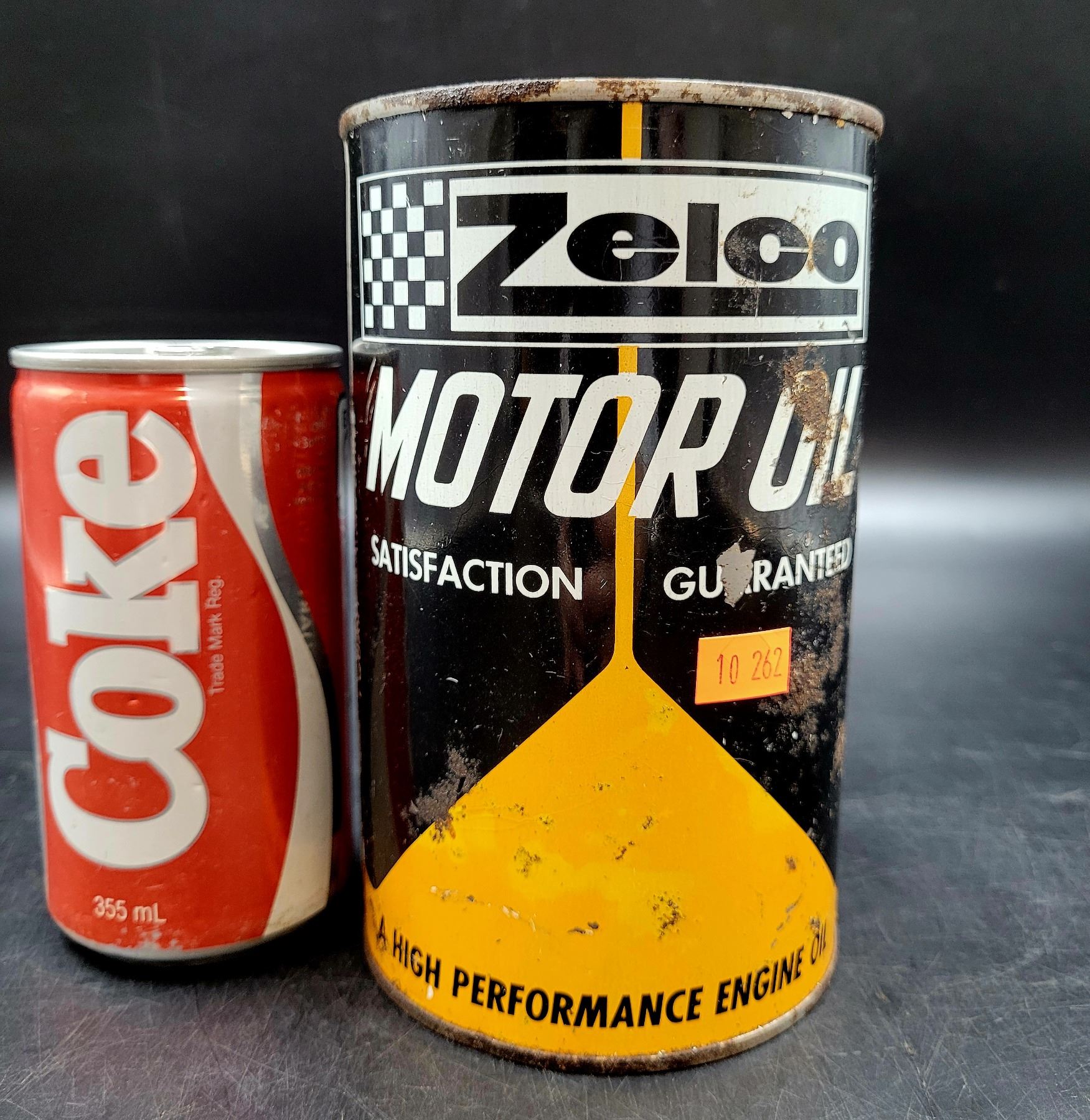 Vintage Zelco Motor Oil Tin