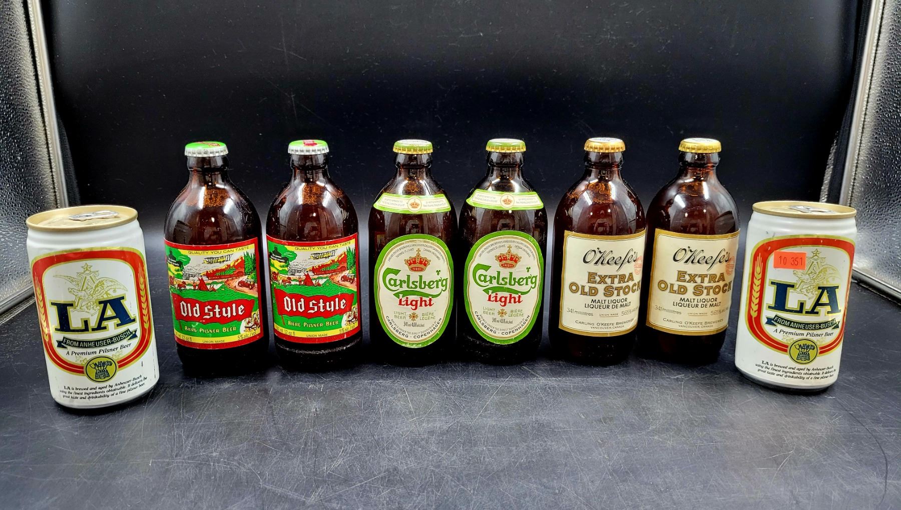 Vintage Full Beer Bottles