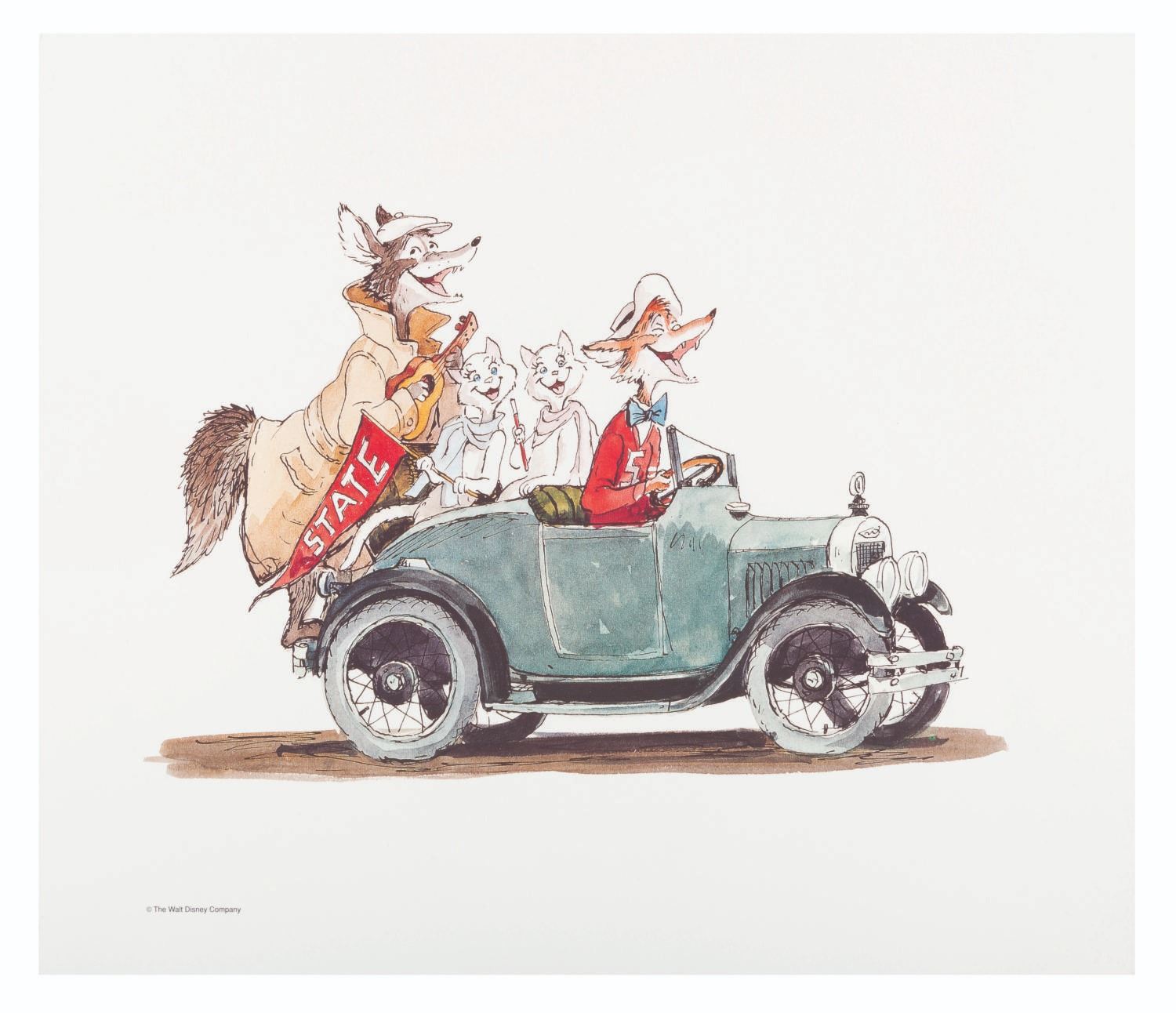 A Marc Davis America Sings Disneyland Hotel Print.