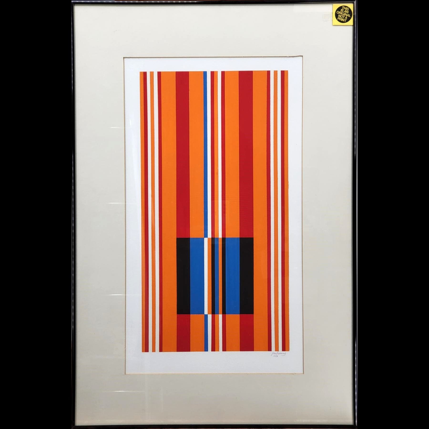 Jon Henry (American, 1916-1990) Original Painting, "Tiffany Series #152 ...