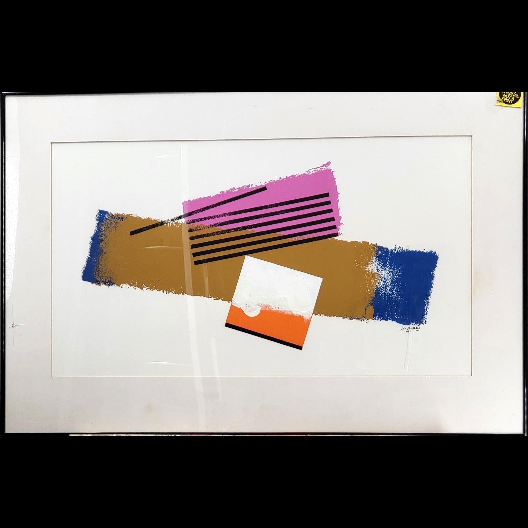 Jon Henry (American, 1916-1990) Original Painting, "Tiffany Series #147 ...