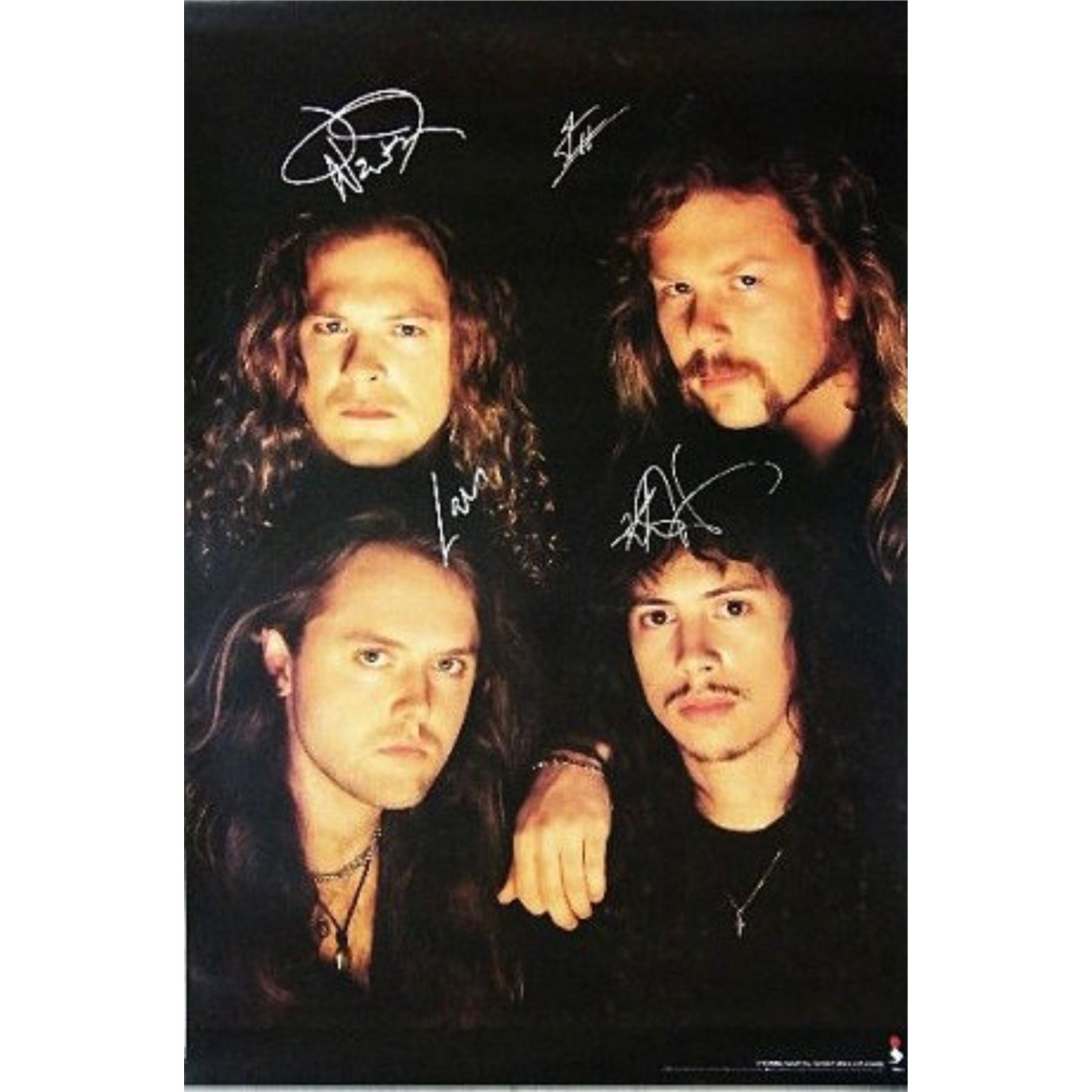 Metallica signed "Elektra Records " promo poster