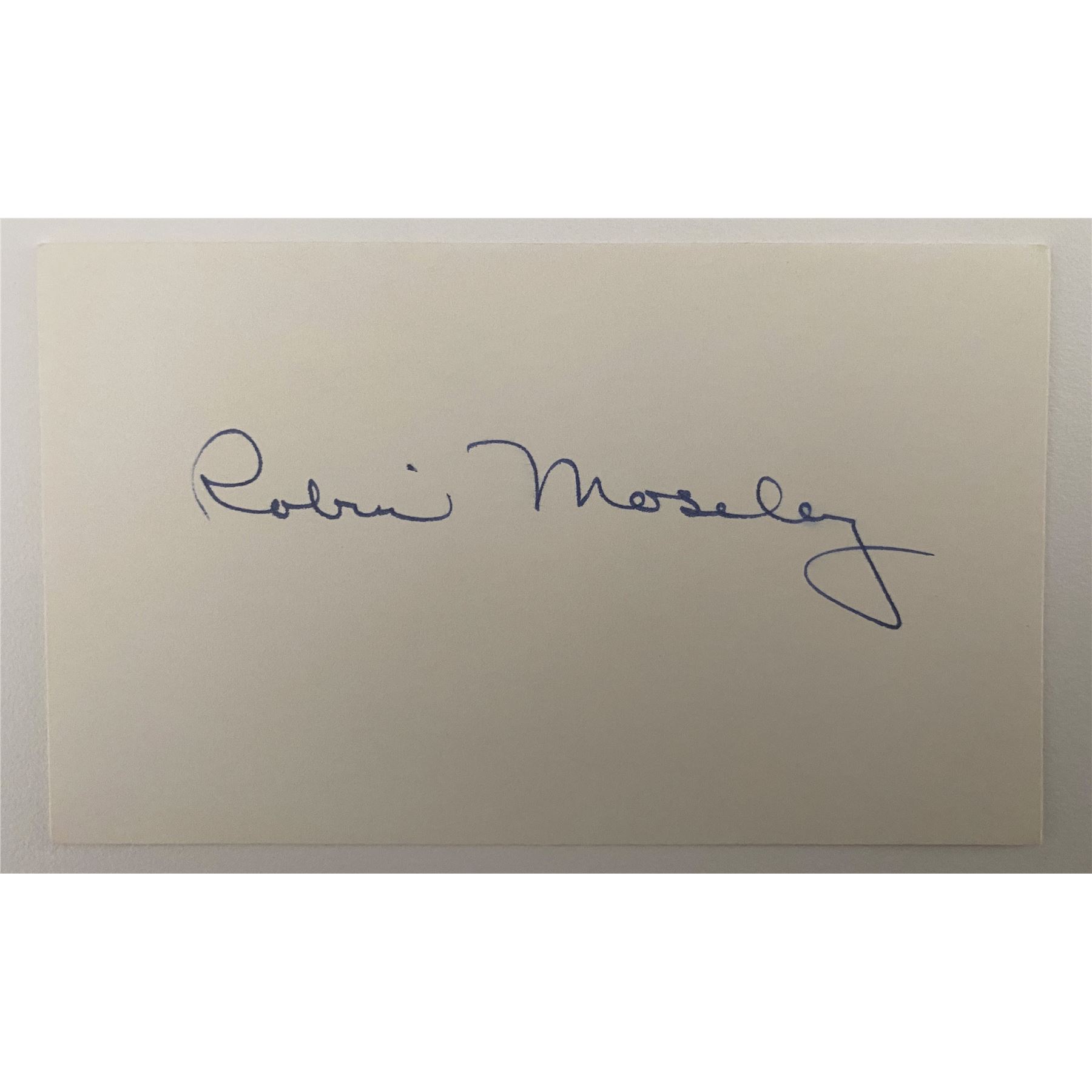 Robin Moseley original signature