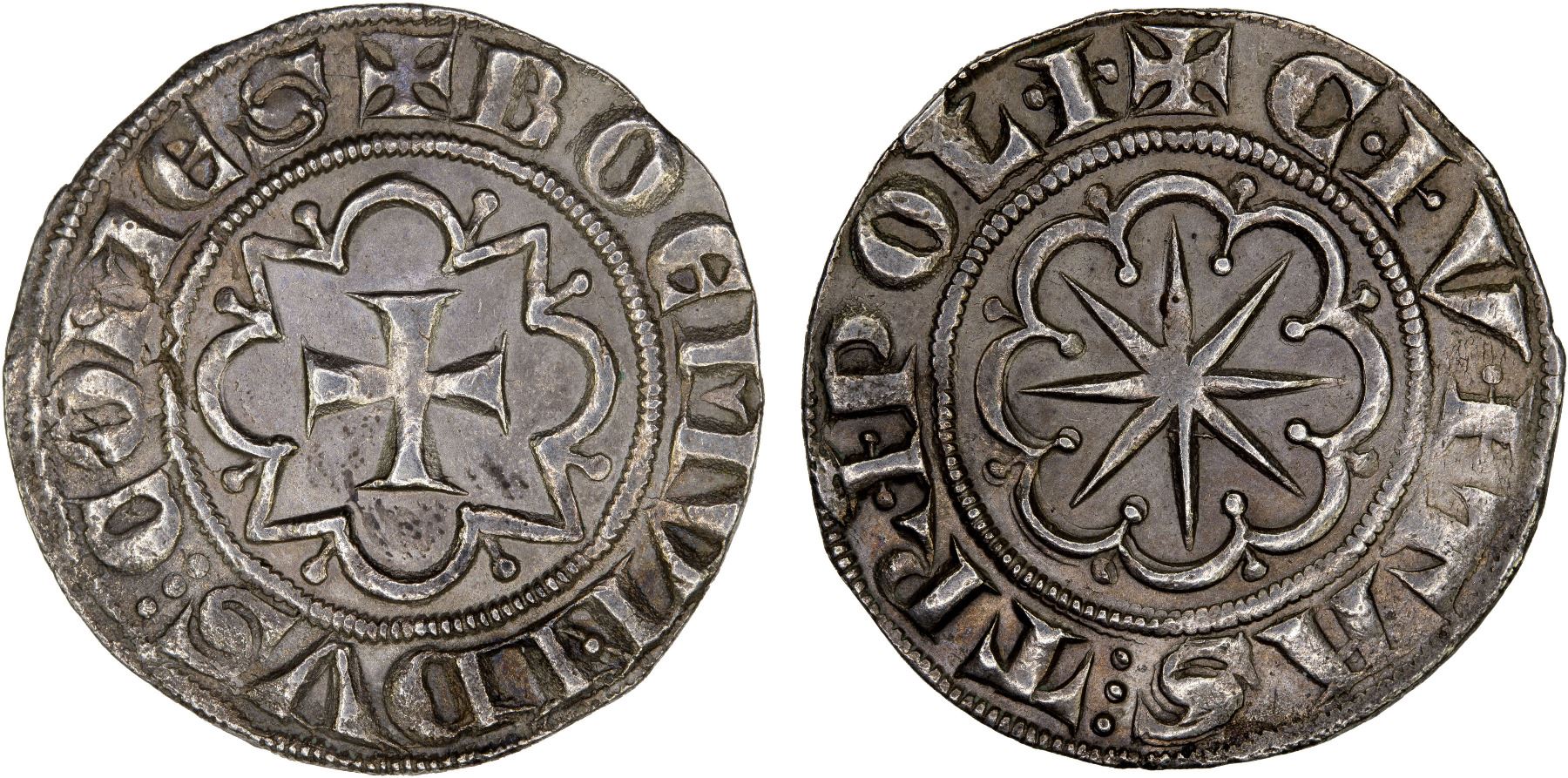 CRUSADER KINGDOMS: County of Tripoli: Bohemund VI, 1251-1275, AR gros ...