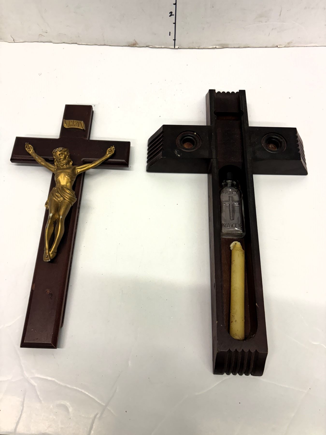 Wooden Cross With Hidden Compartment