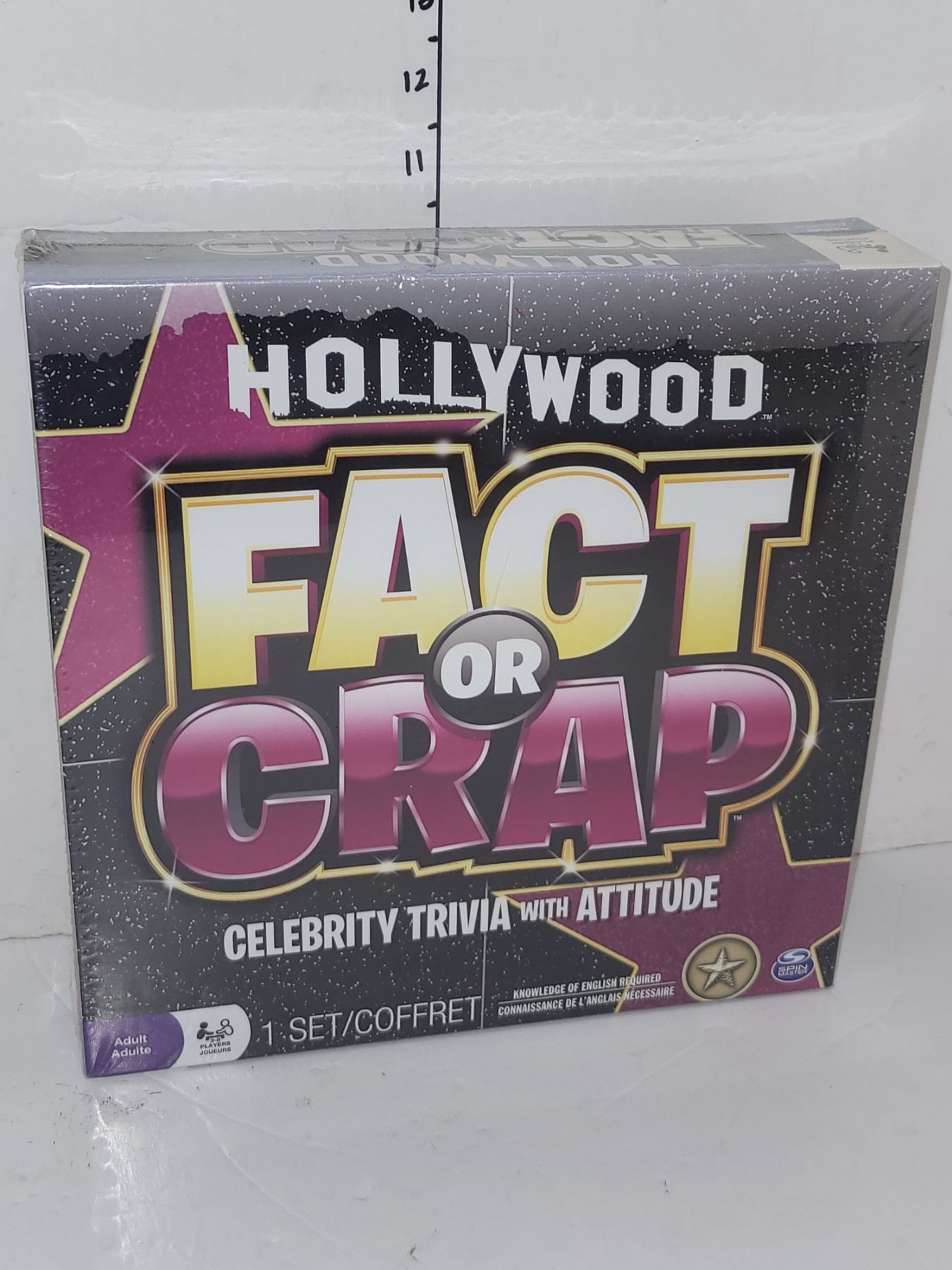 Sealed Hollywood Fact or Crap Celebrity Trivia Board Game