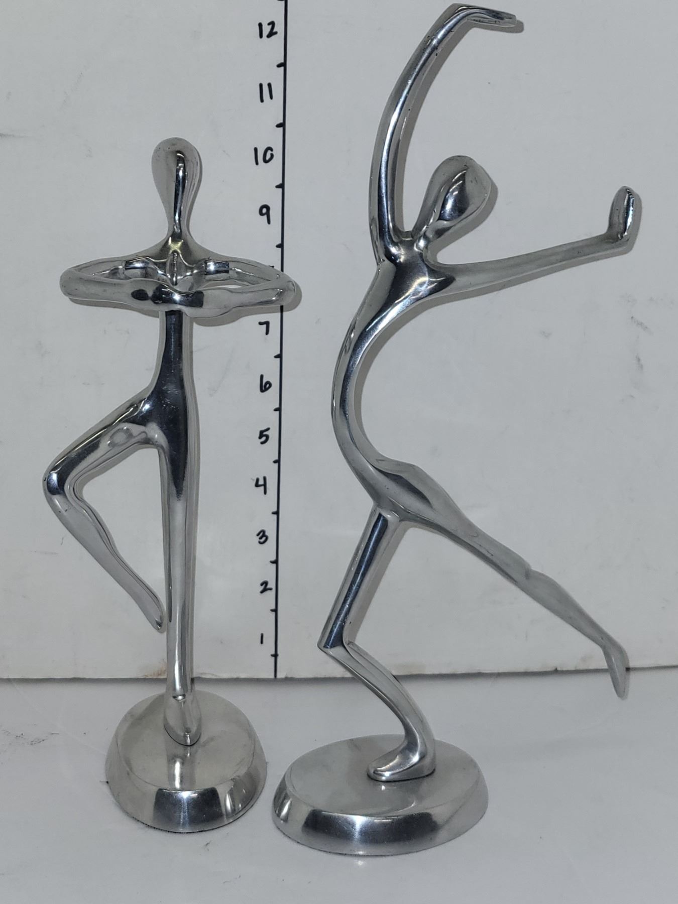 Pair of Torre & Tagus Collection Aluminum Dancers