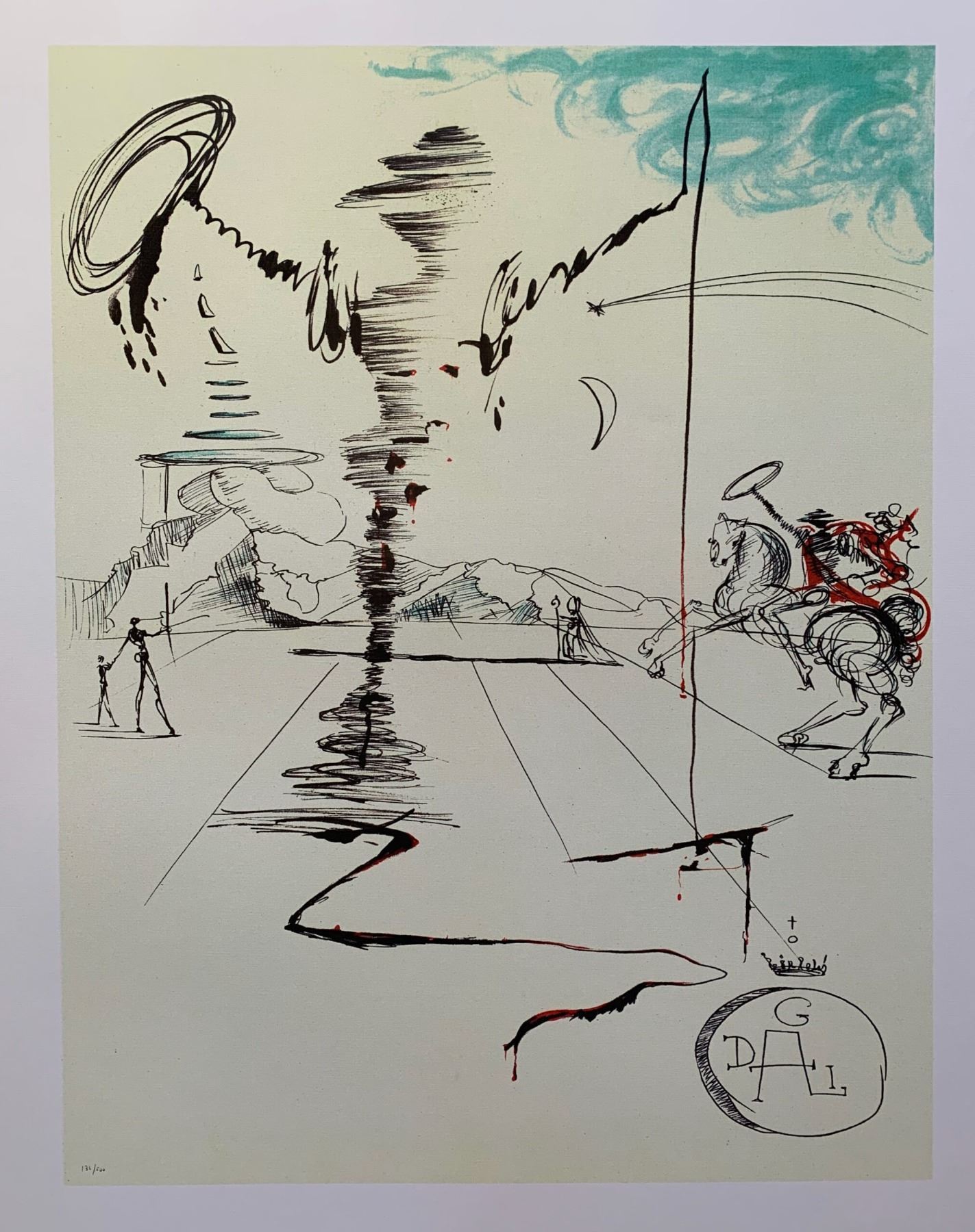 Salvador Dali DON QUIXOTE CHEVALIER "SPINNING MAN" Limited Edition ...